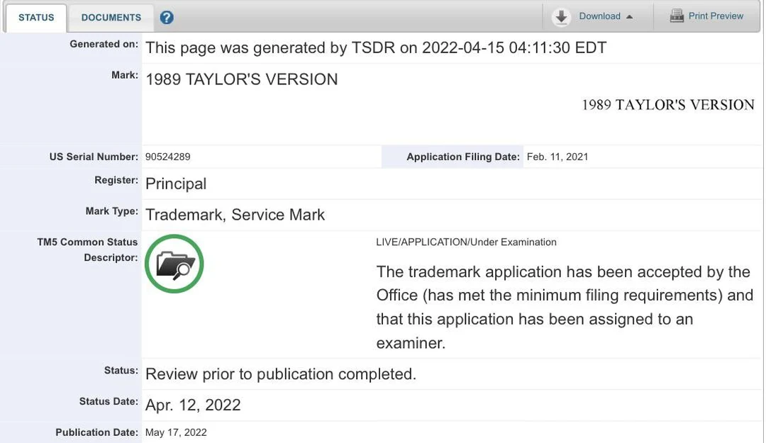 Trademark for 1989TV got approved ♥️ | Scrolller