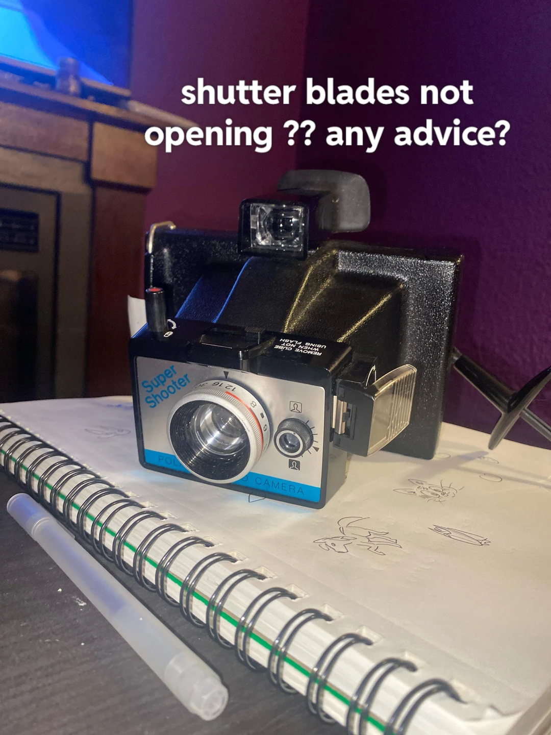 Found a Super Shooter Polaroid Land Camera and Having Issues With the Shutter ?? | Scrolller