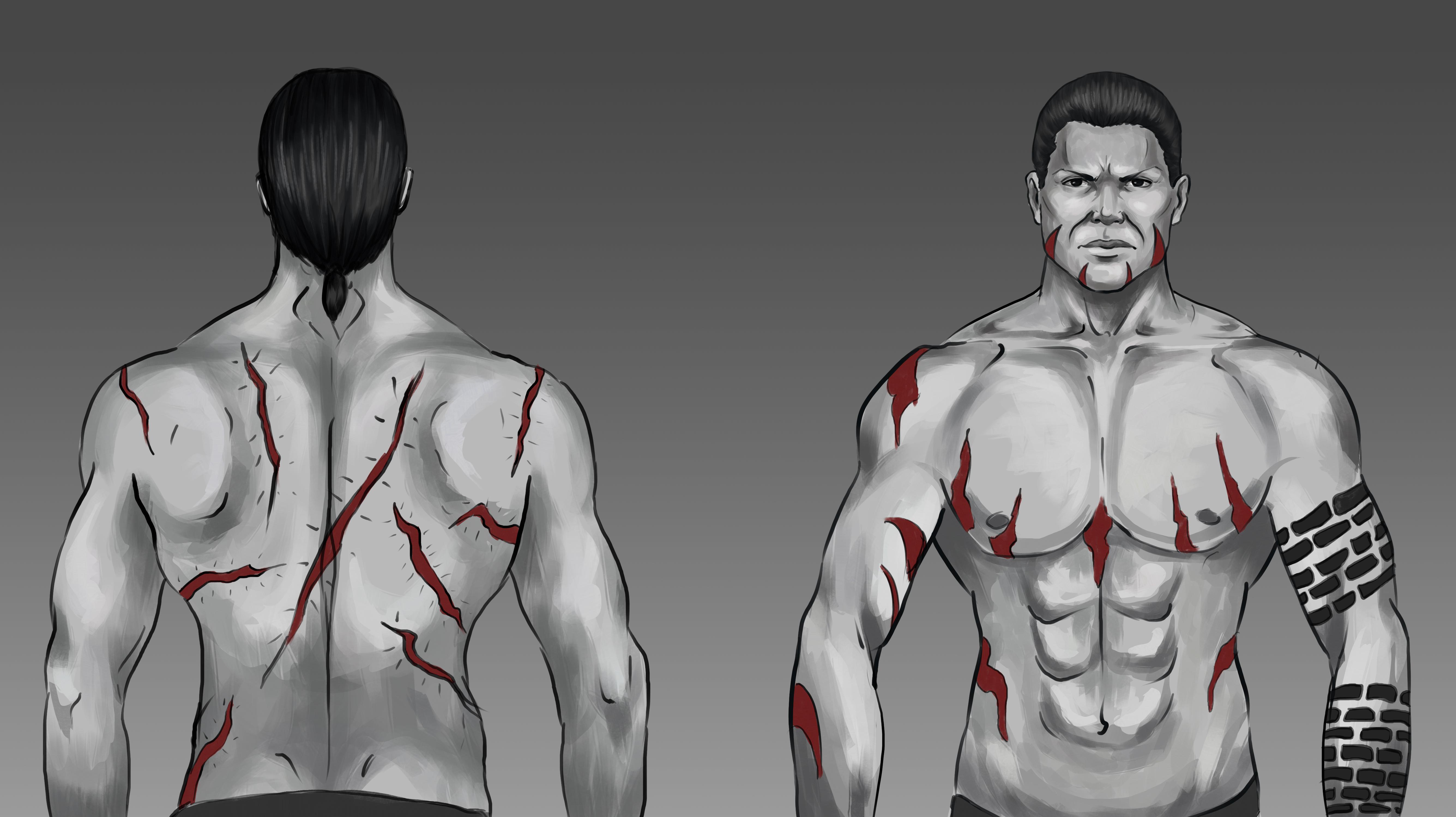 "Goliath Warrior back and front pose" by Creative_Baldur (me) 2022 | Scrolller