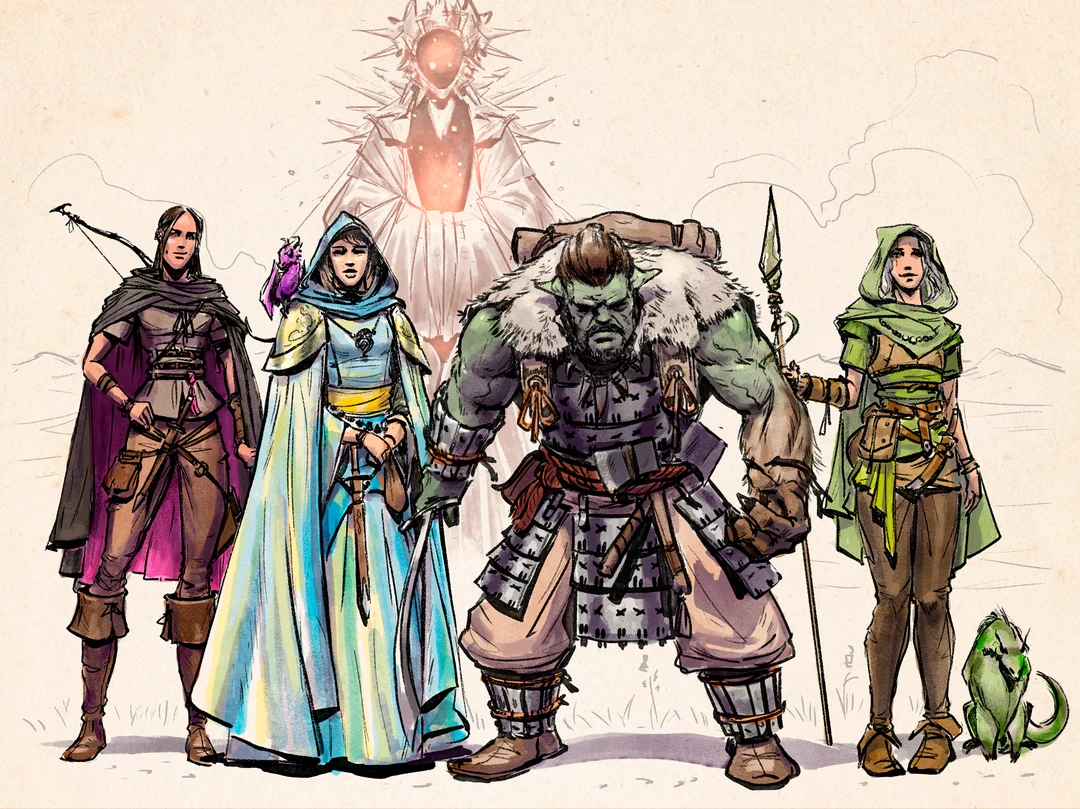 [OC] Dnd party that I drew. | Scrolller