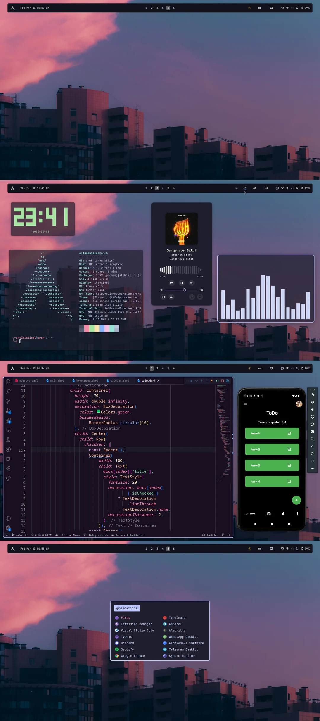 [Gnome] Catppuccin Workflow | Scrolller
