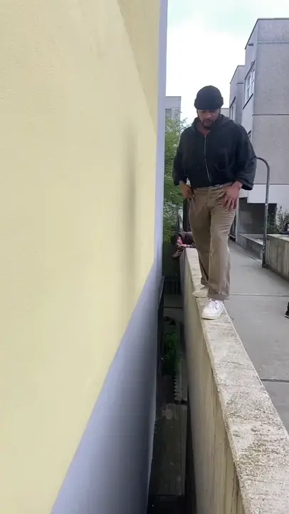 Filp on thin ledge | Scrolller