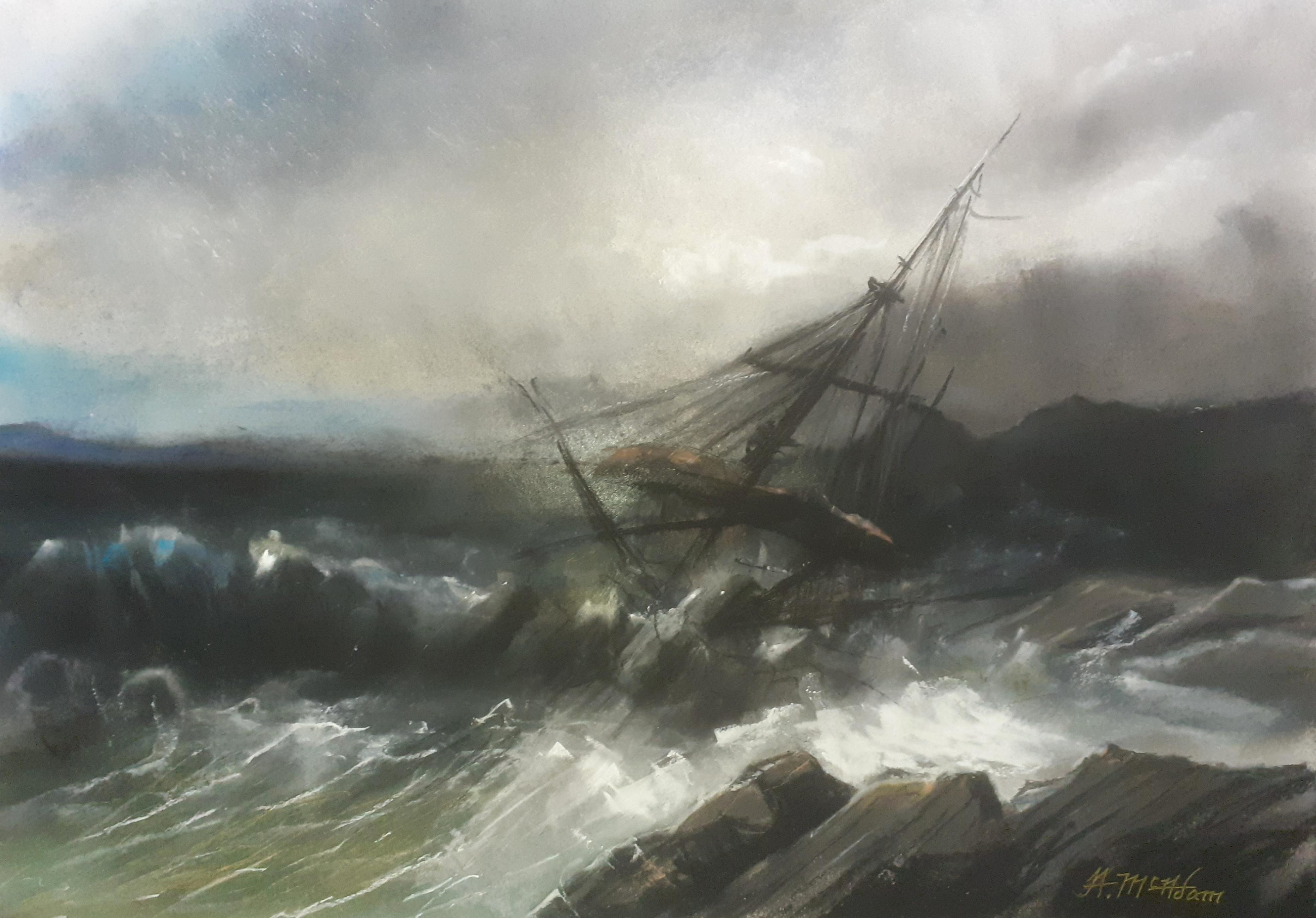 Final destination. Original wet charcoal and pastel art by me. | Scrolller