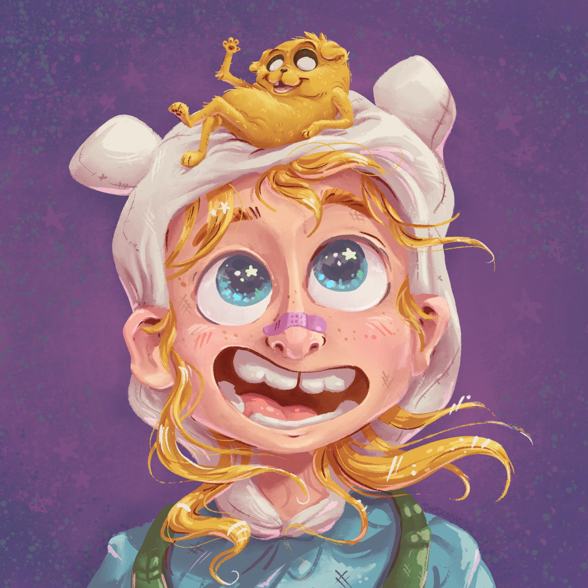 Finn & Jake digital painting! [Oc] | Scrolller