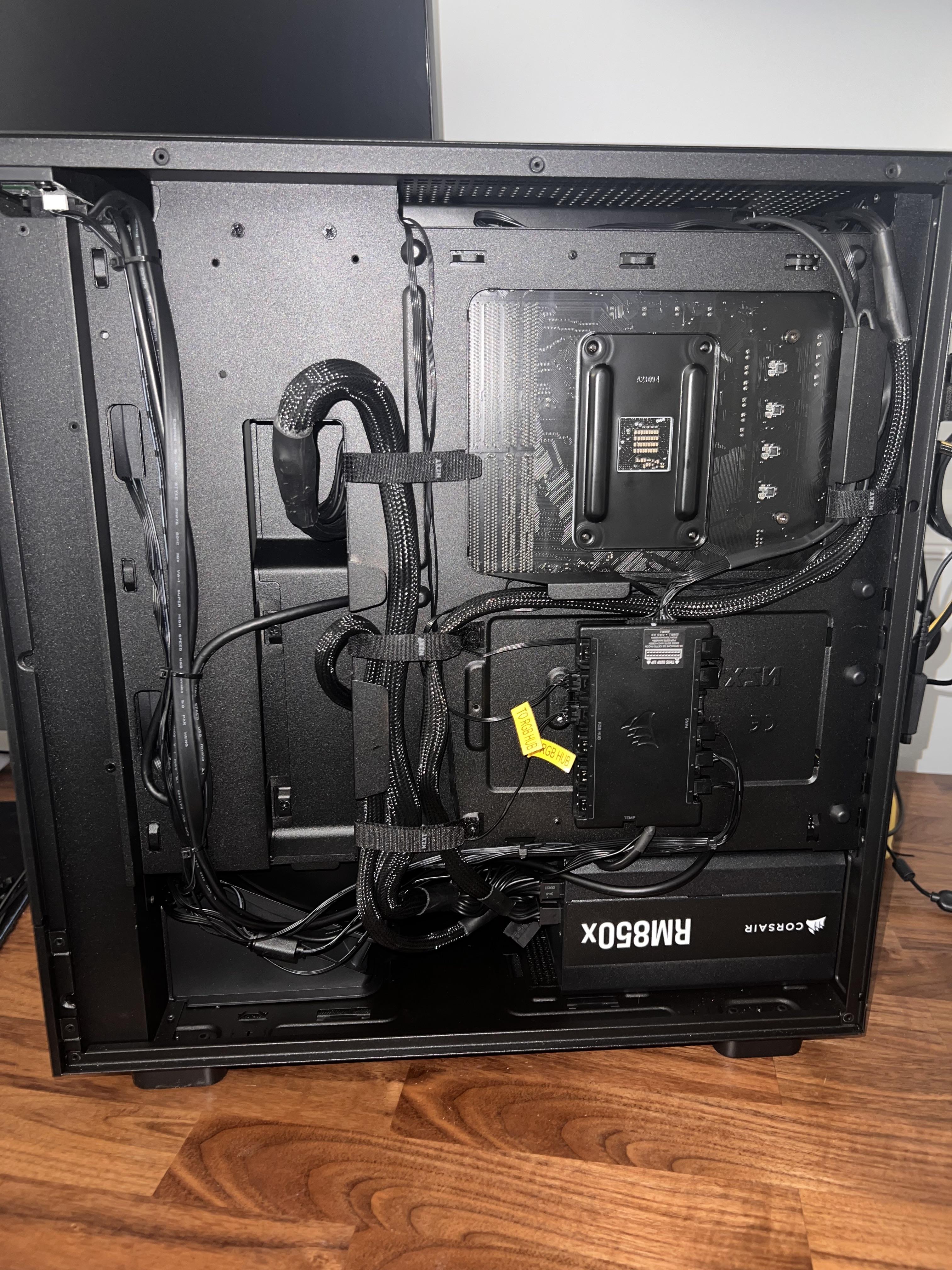 First try at Cable Management | Scrolller