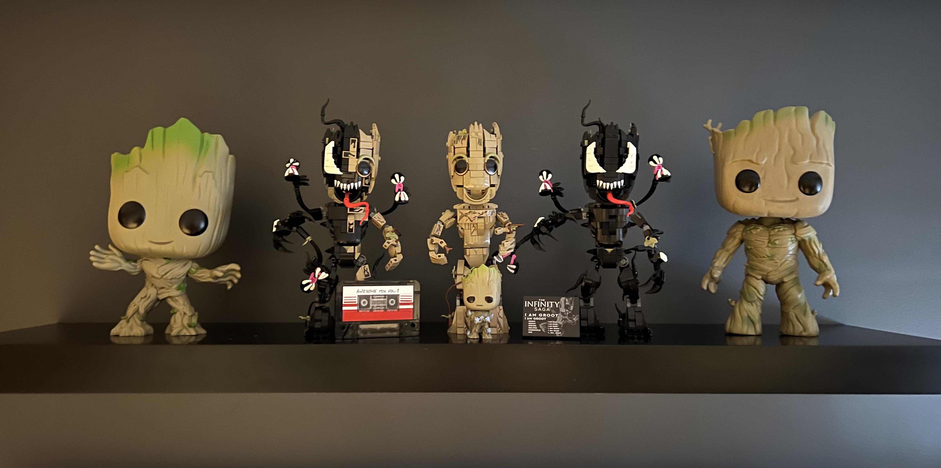 Update: Built the Groot’s and put them on display | Scrolller