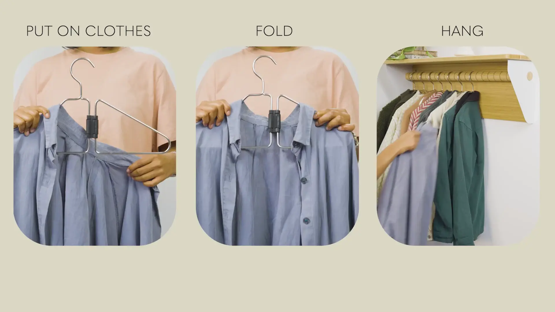 Foldable coat hangers for Tiny homes | Scrolller