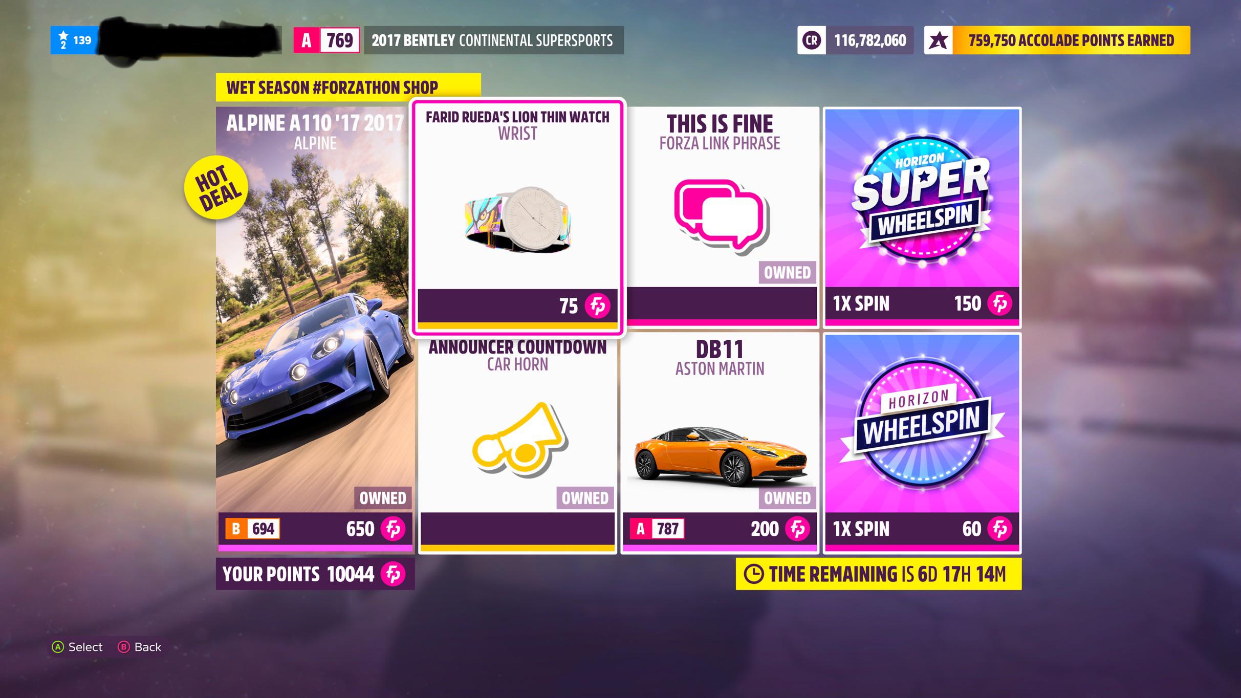 Forzathon points worthless? | Scrolller