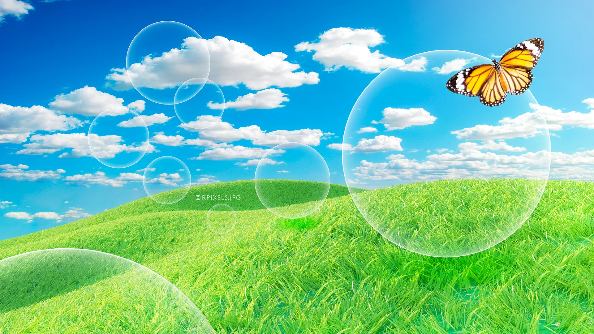 Frutiger Aero Hills, tezku12, Digital, 2024 | Scrolller