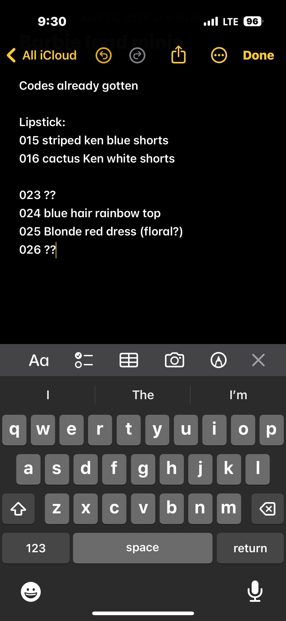 BarbieLand mini lipstick codes | Scrolller