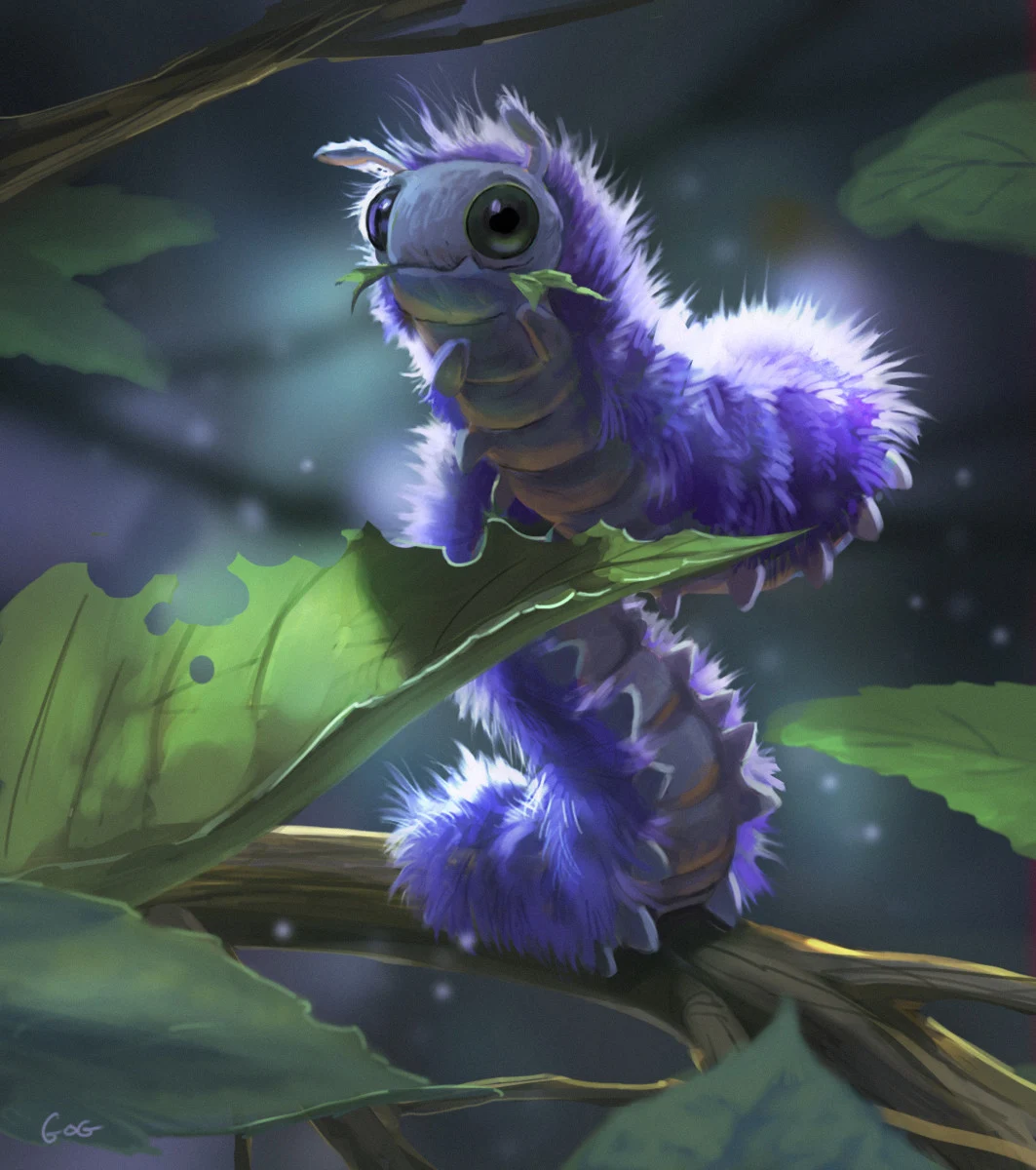 Fuzzy Caterpillar by caroline soucy | Scrolller