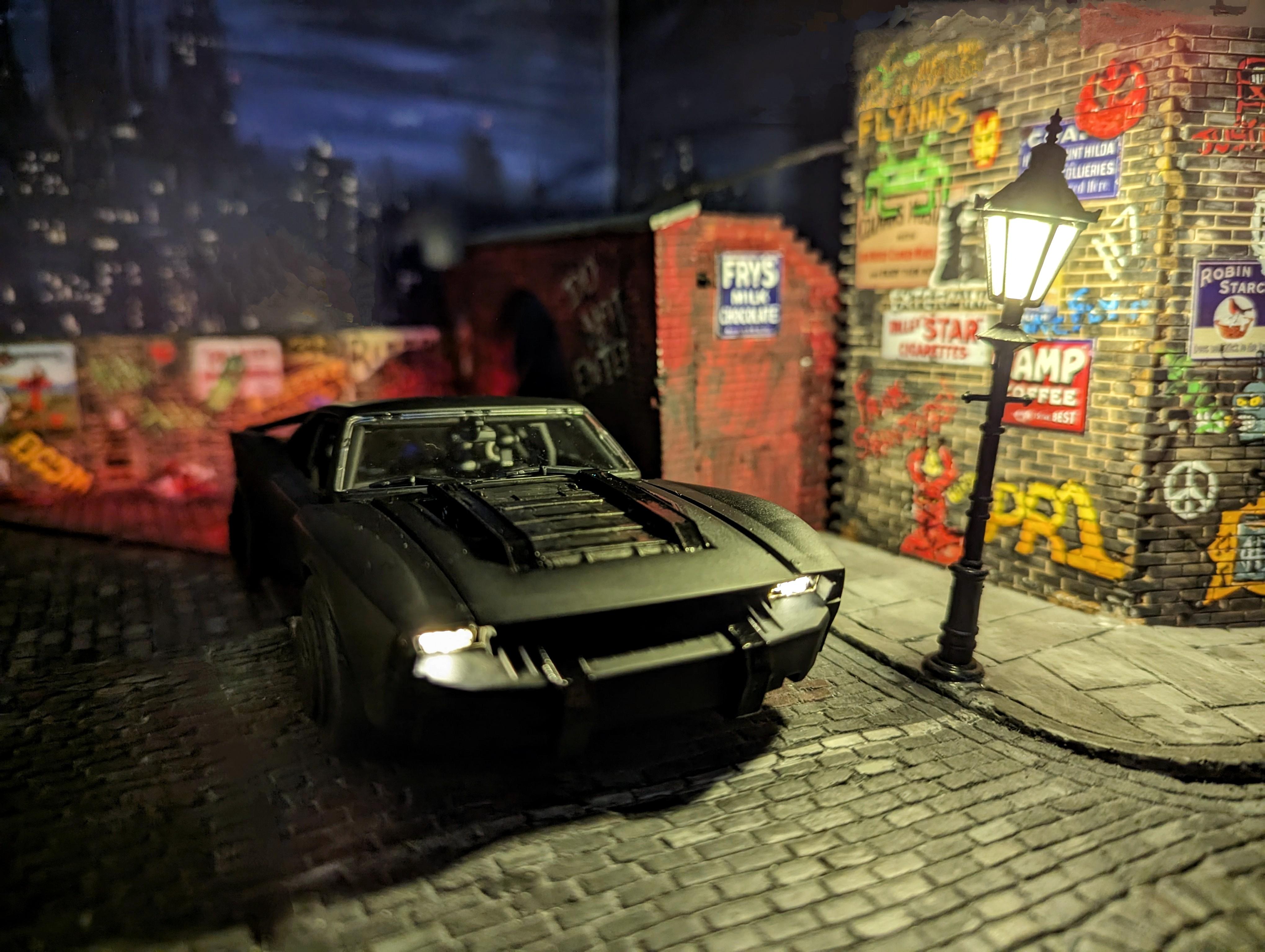 My build of the spectacular Batmobile from the Batman kit by Bandai added my own lights | Scrolller