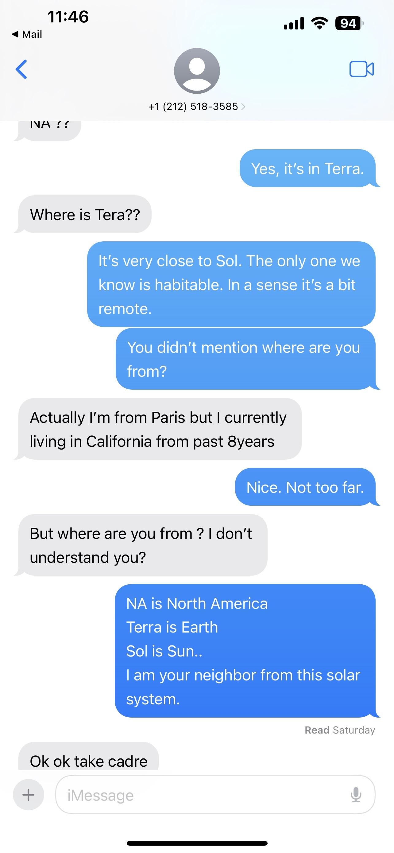 Conversation with potential scammer | Scrolller