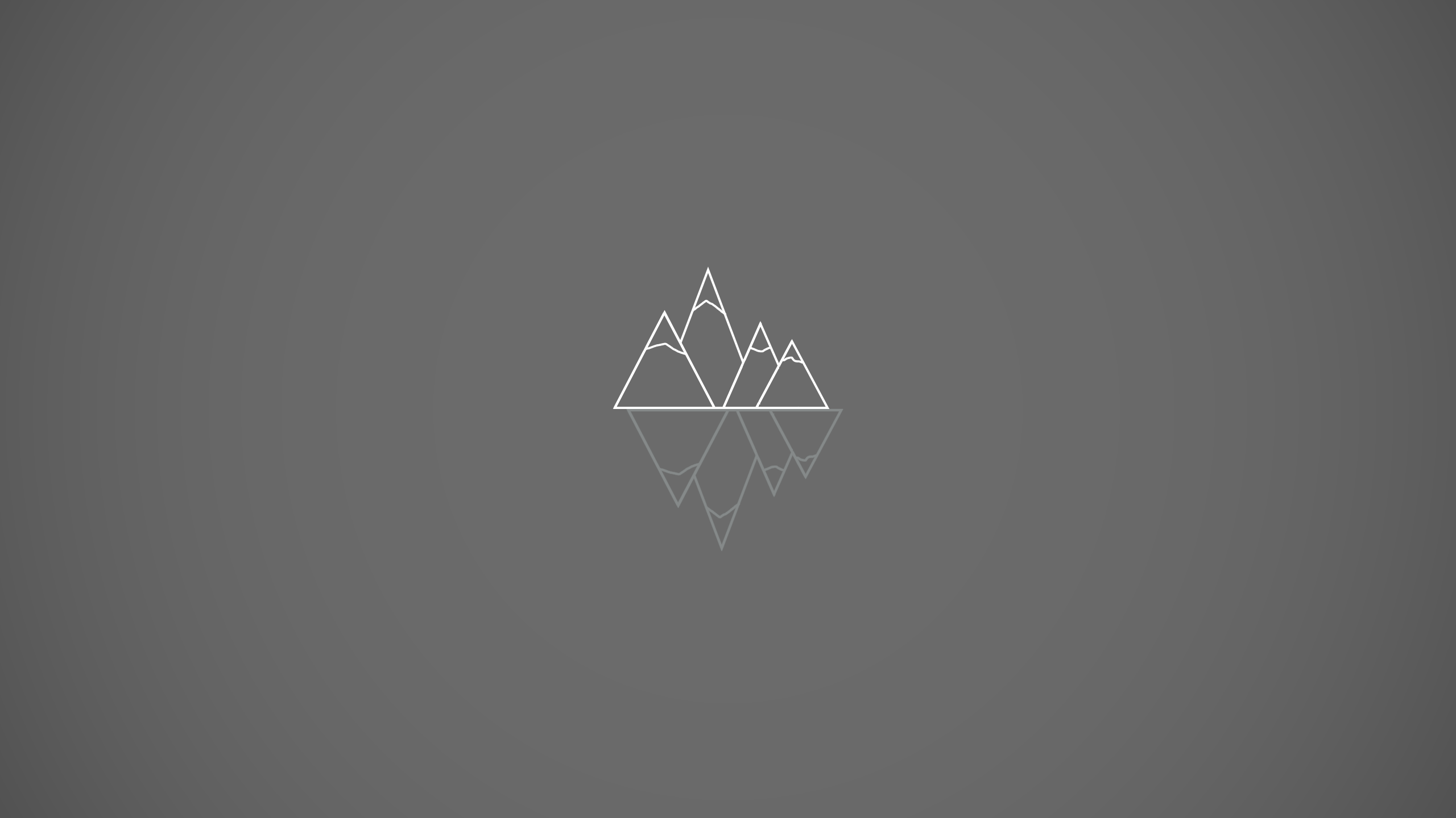 Minimalist Wallpaper with Mountain Icon [2560x1440] | Scrolller