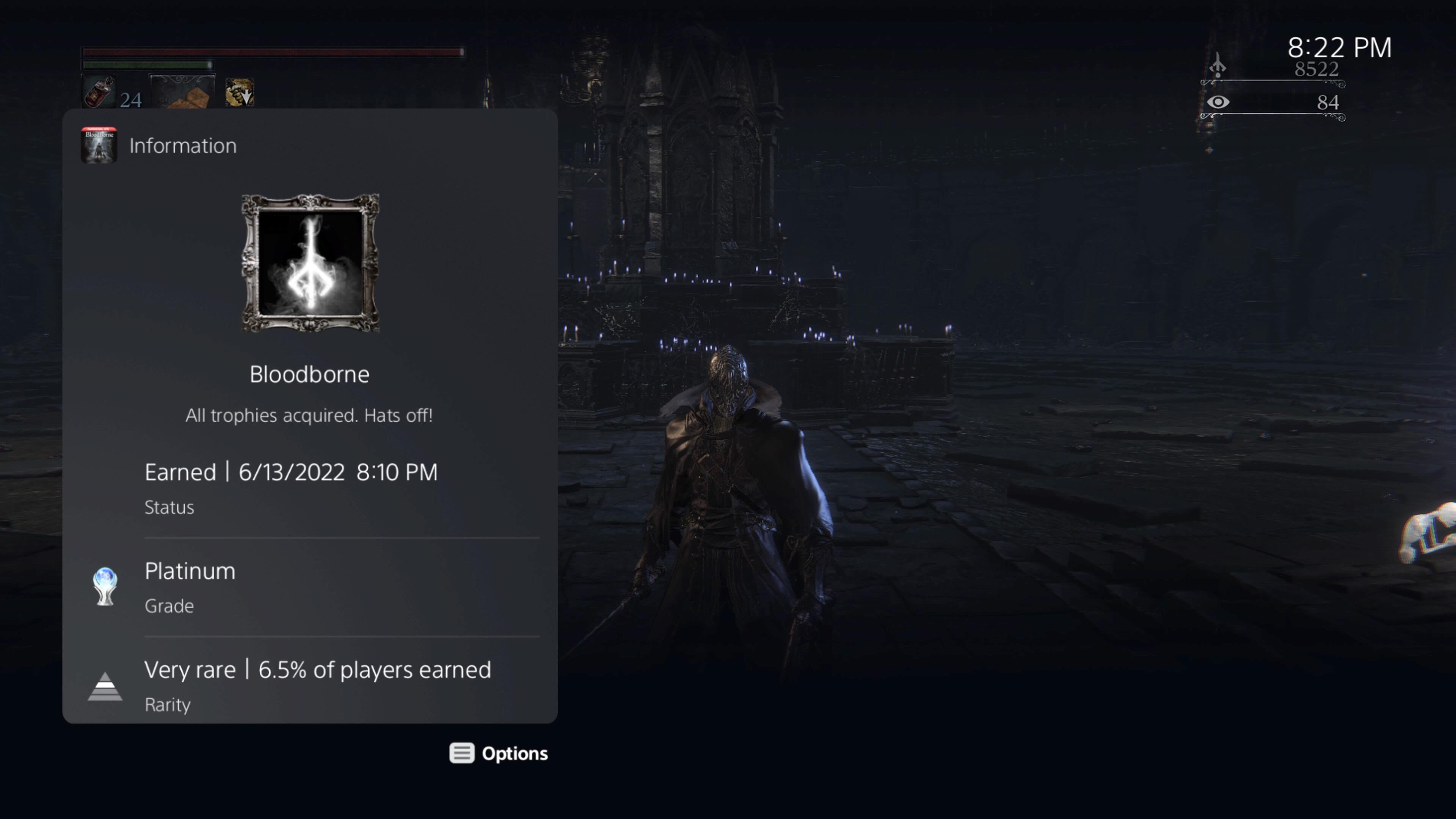 Finally platinumed BloodBorne! Was a pain but I did it! | Scrolller
