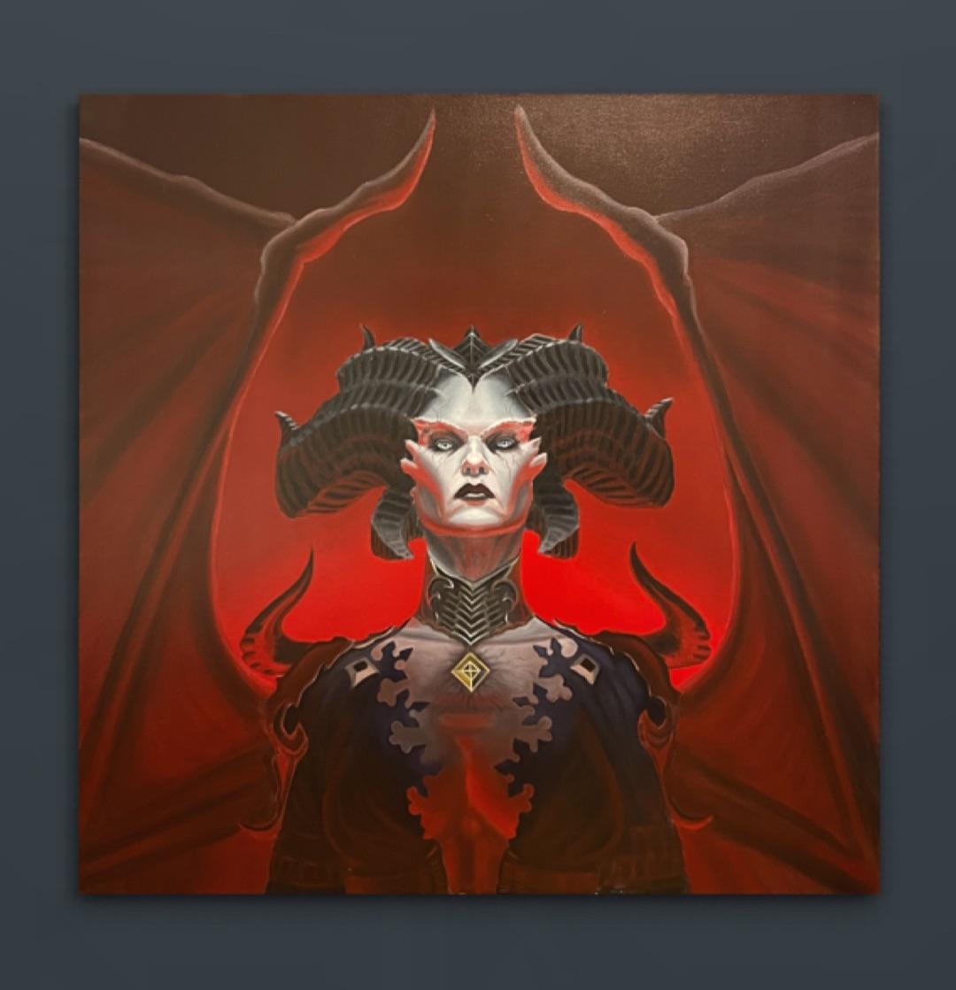 Here is an oil painting I made of Lilith | Scrolller