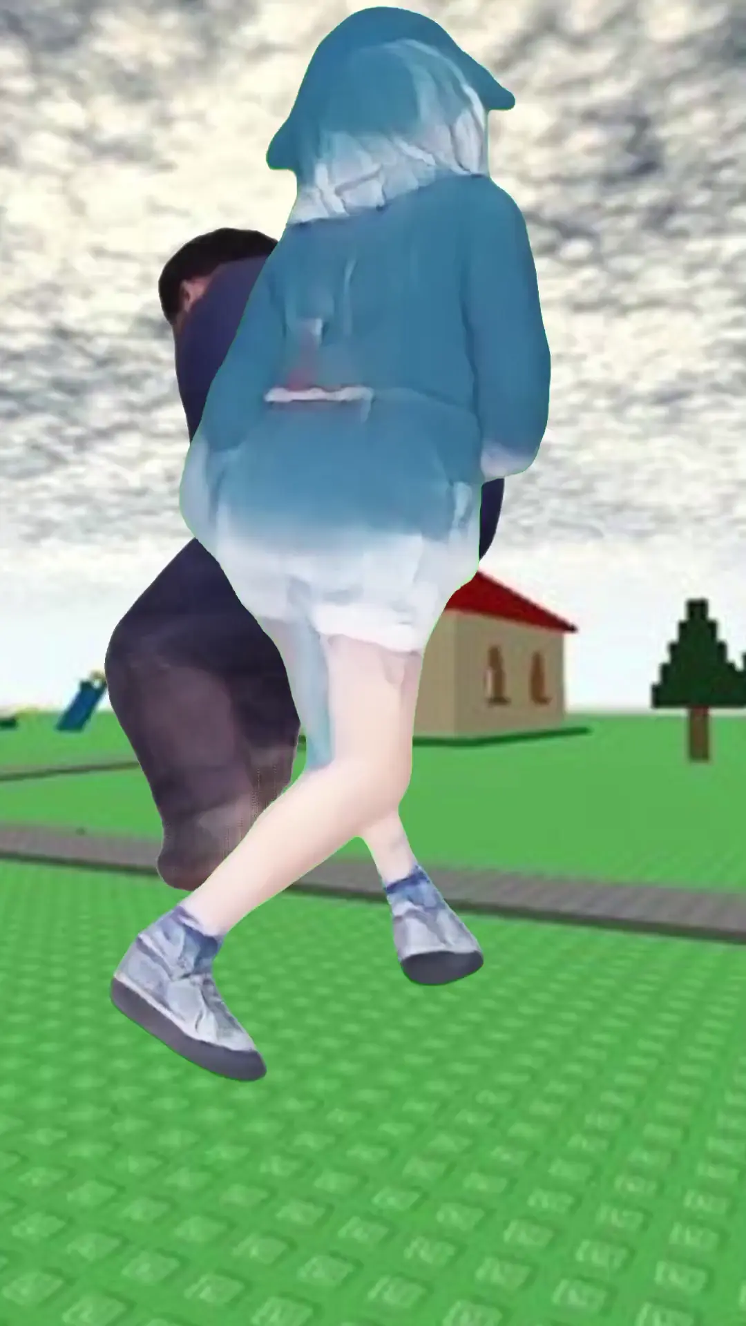 Gawr Gura procurando o rachador e Core atrapalhando no roblox | Scrolller