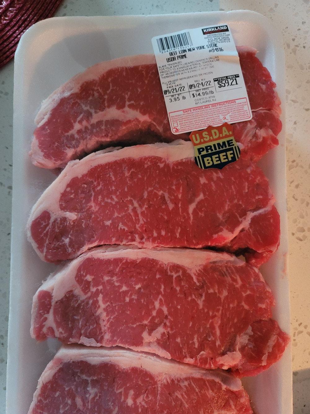 Costco Prime NY Strip | Scrolller