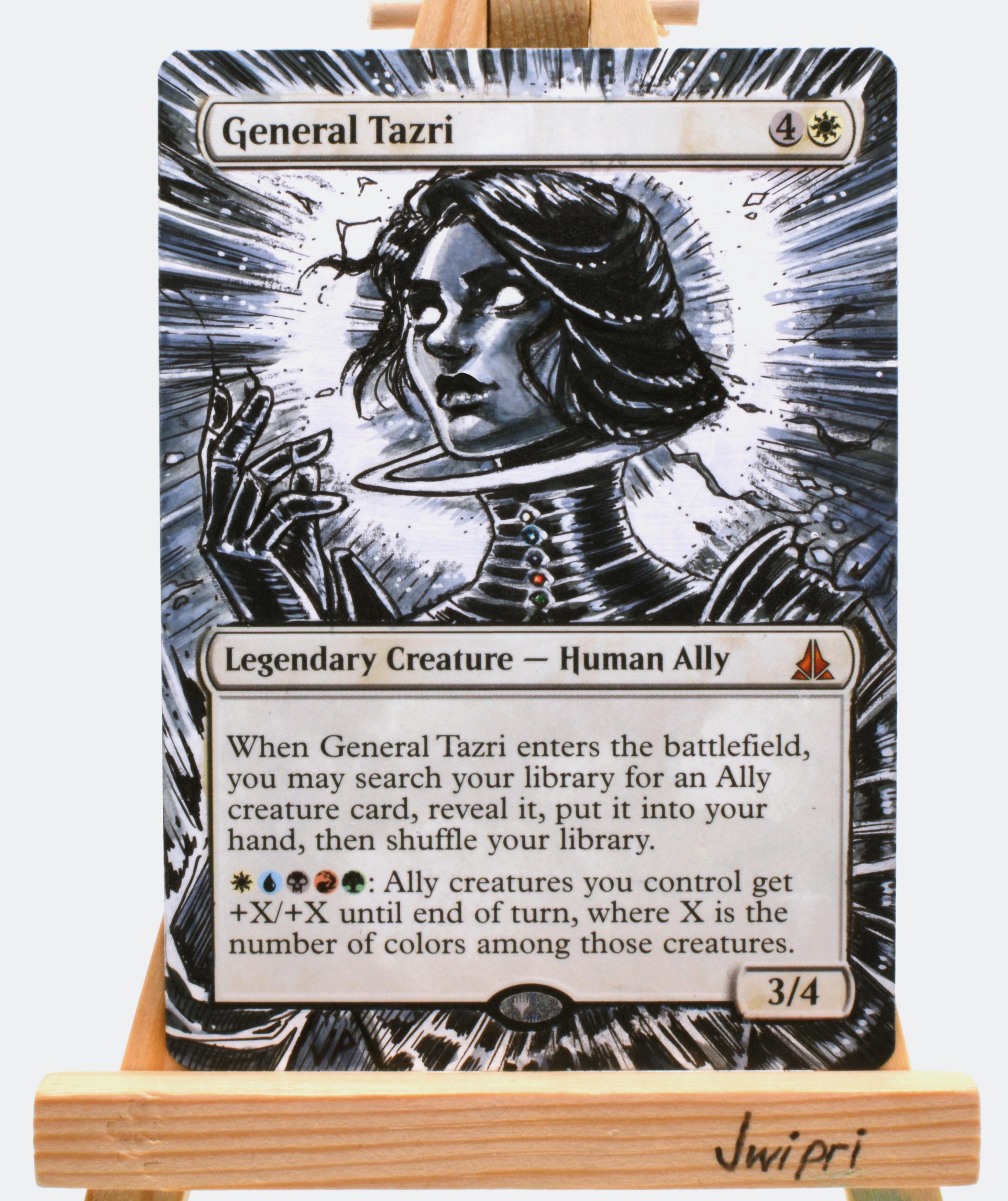 General Tazri - Borderless Full Art Alter (Commission NFS) | Scrolller