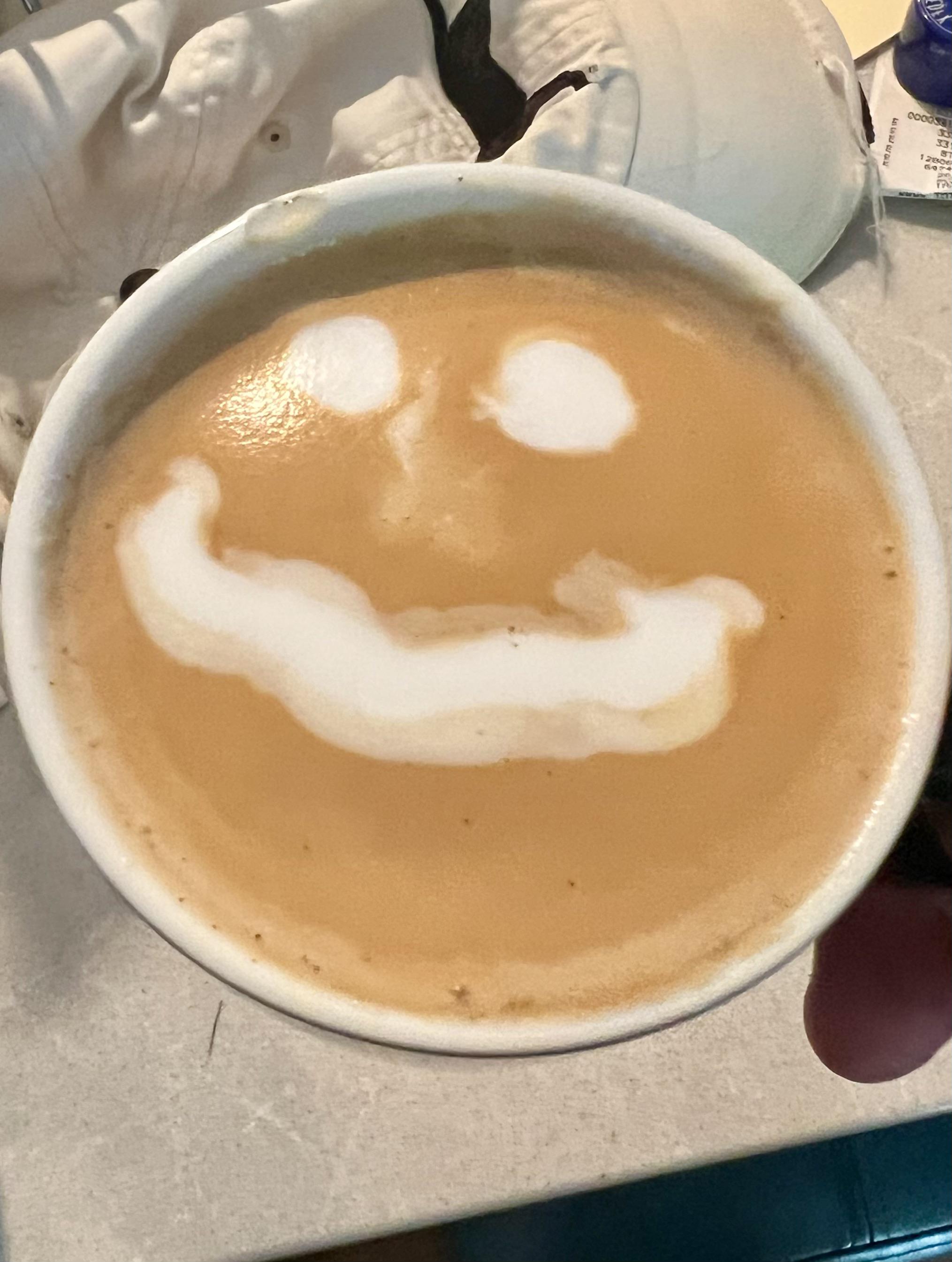 Gf’s first latte art | Scrolller