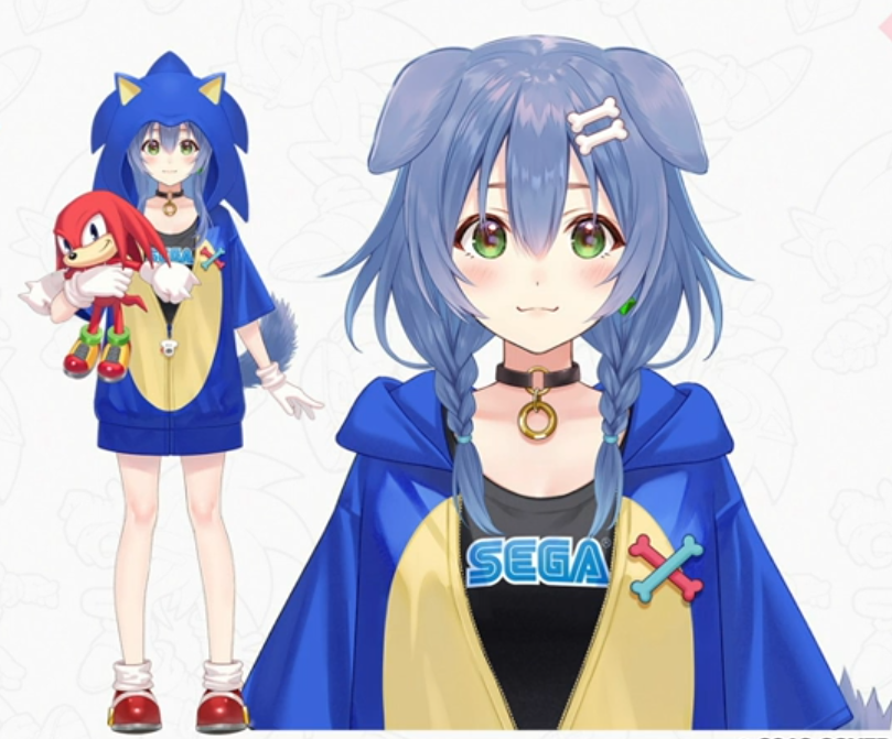 Korone's new sonic outfit looks very cute | Scrolller