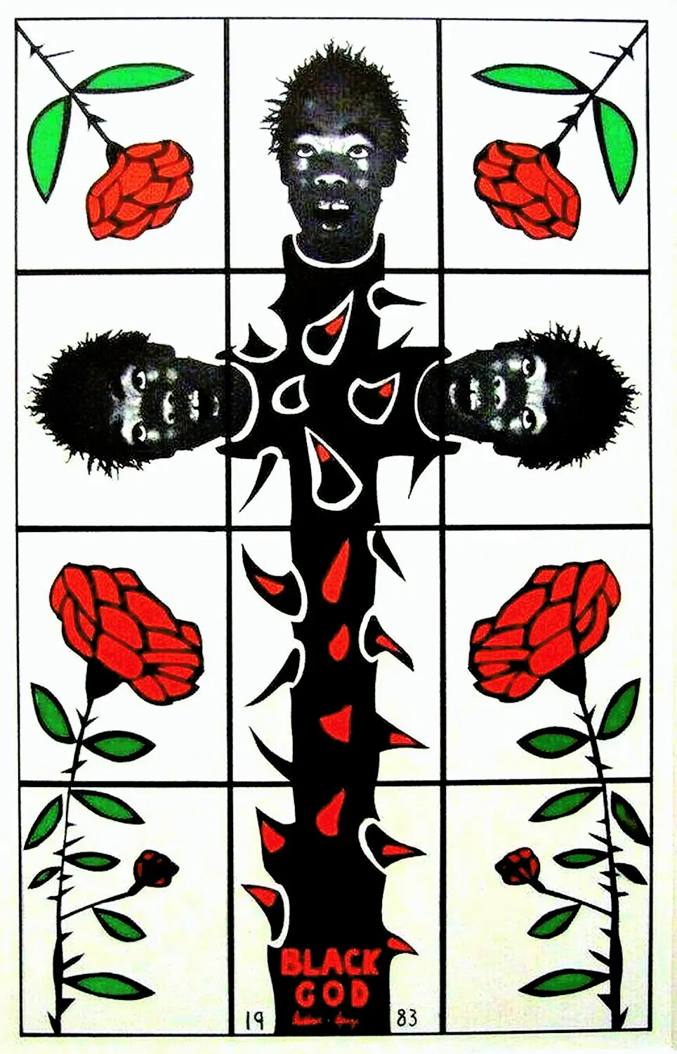 Gilbert & George, Black God (1986) [964x1500] | Scrolller