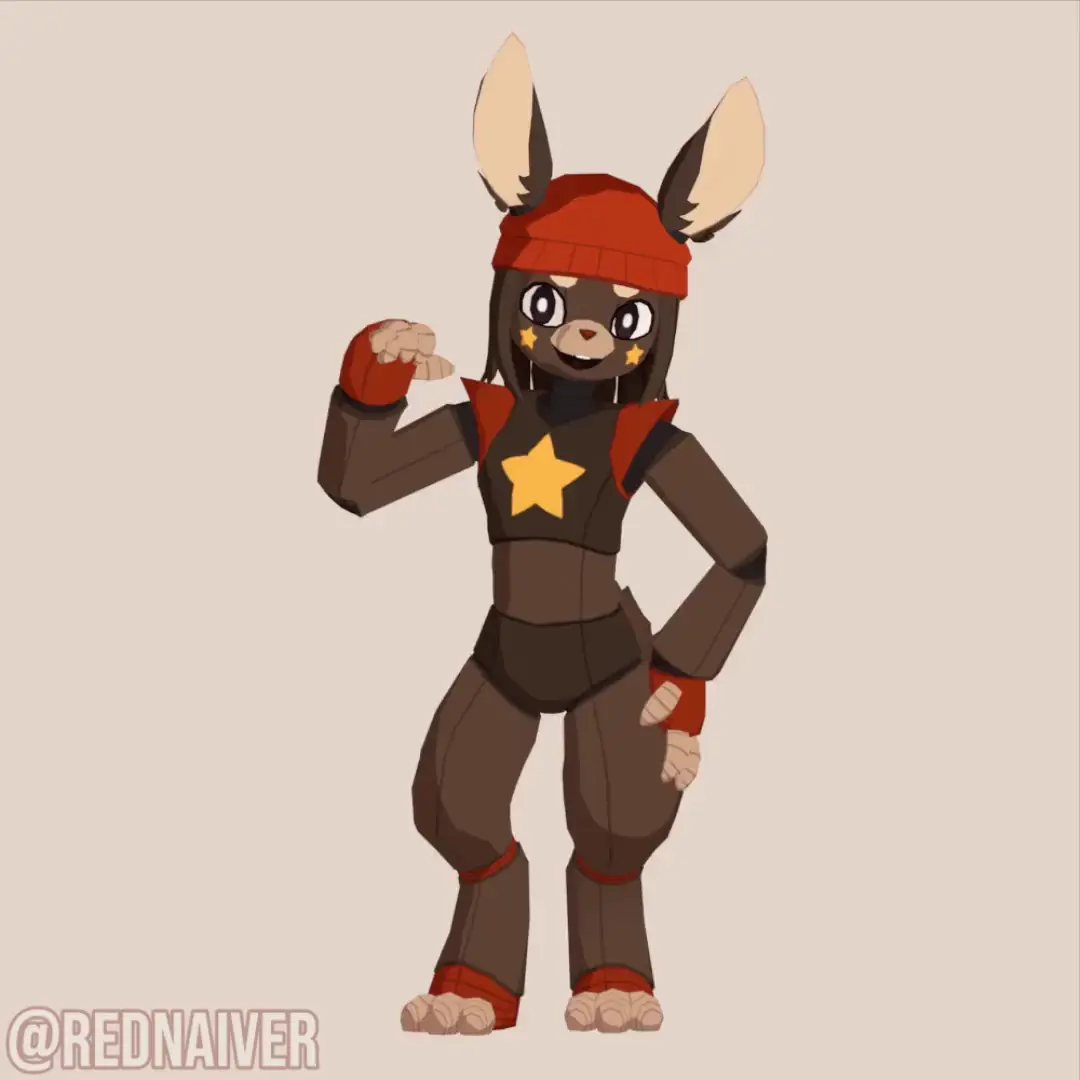 Glamrock Aimsey 3D model I made weee (AU and design by @_L1_B1_ on twitter!) | Scrolller