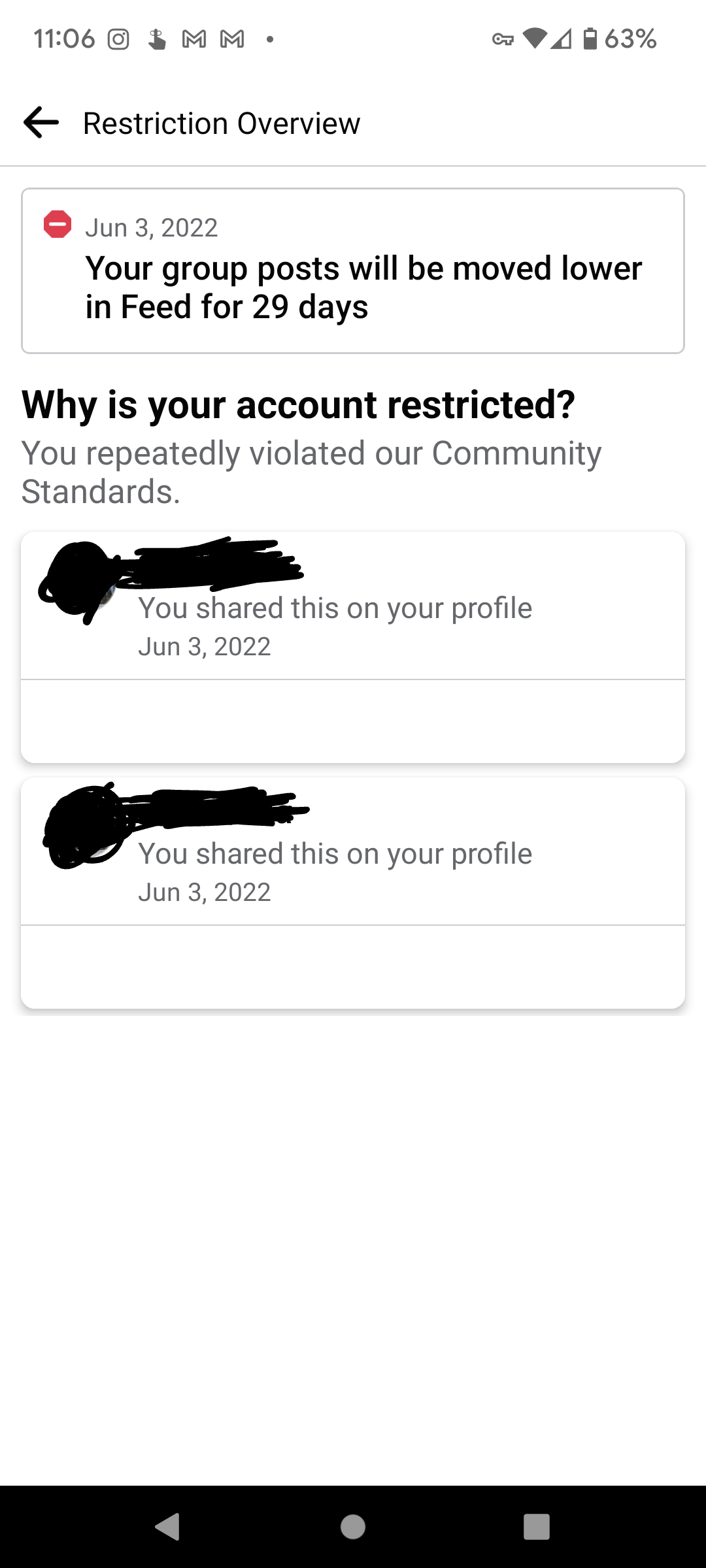 Account restricted but no explanation? | Scrolller