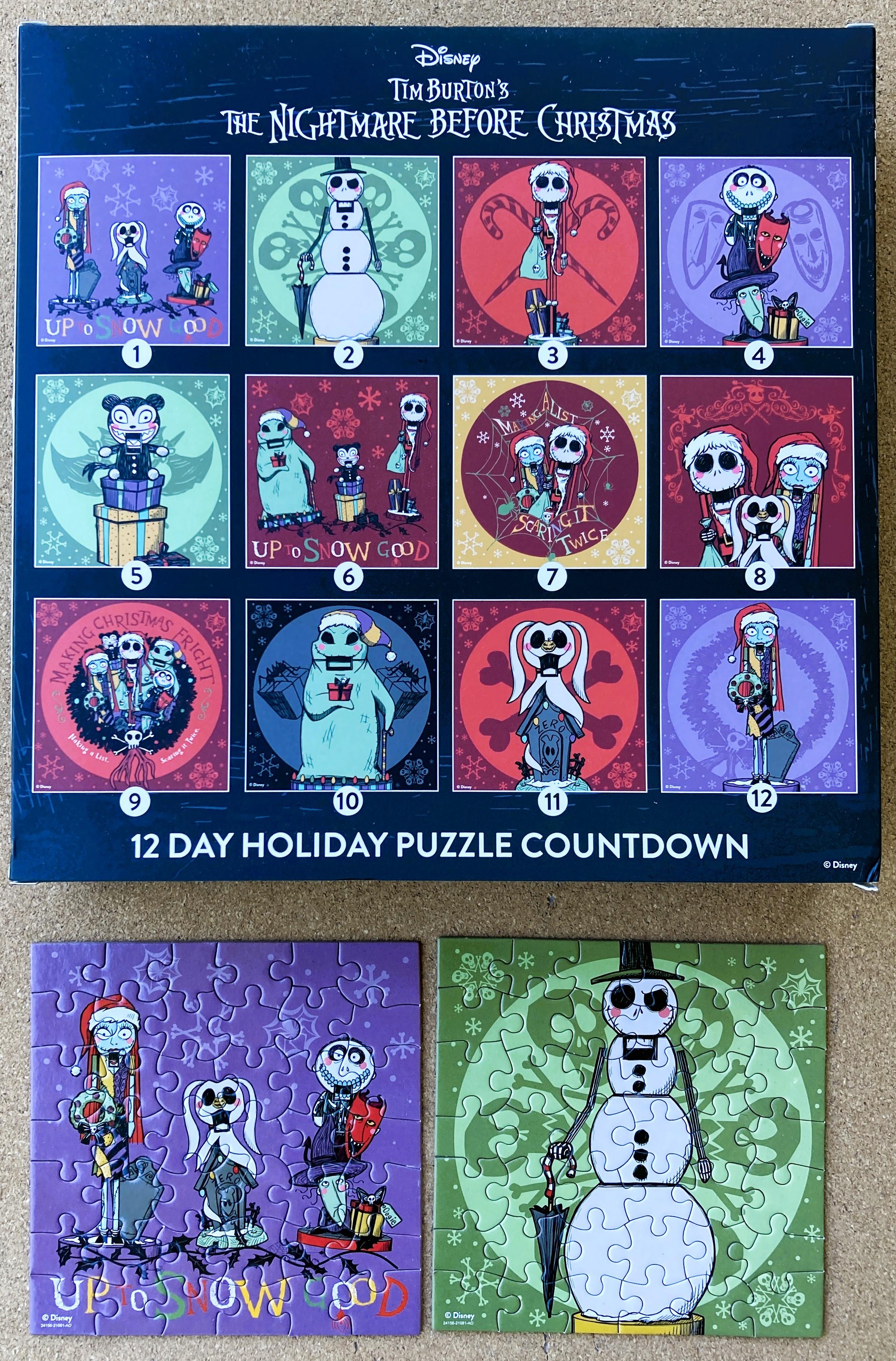Day two of Tim Burton countdown calendar by Ceaco. Including piece comparison pic. | Scrolller
