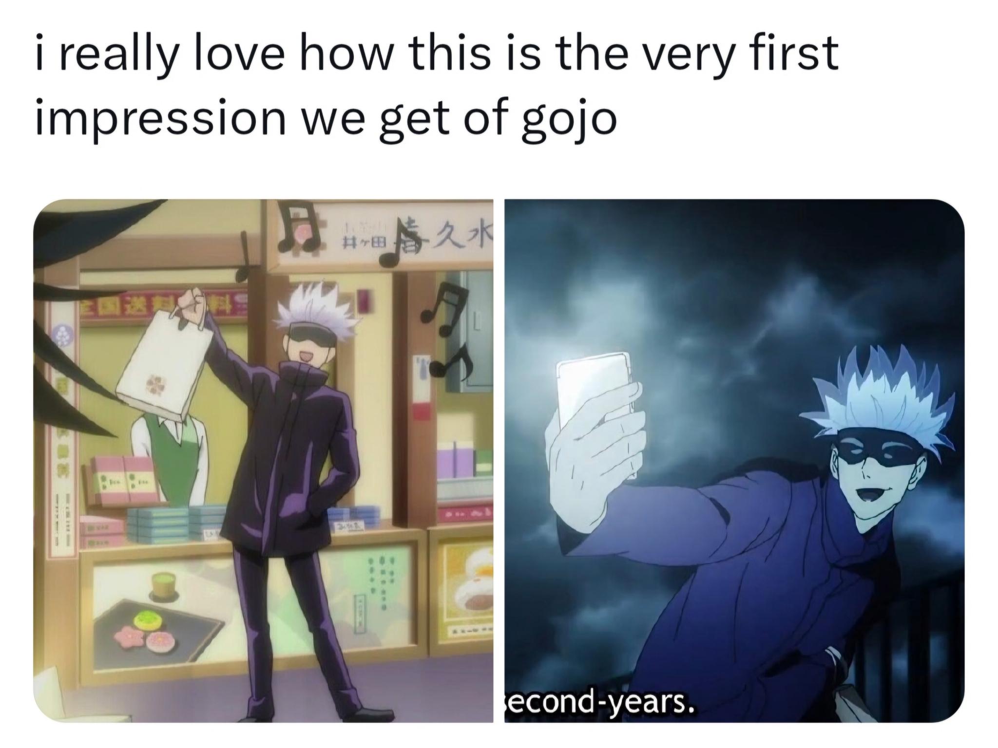 Gojo was born to be a silly goose but became the strongest sorcerer instead 😂 | Scrolller