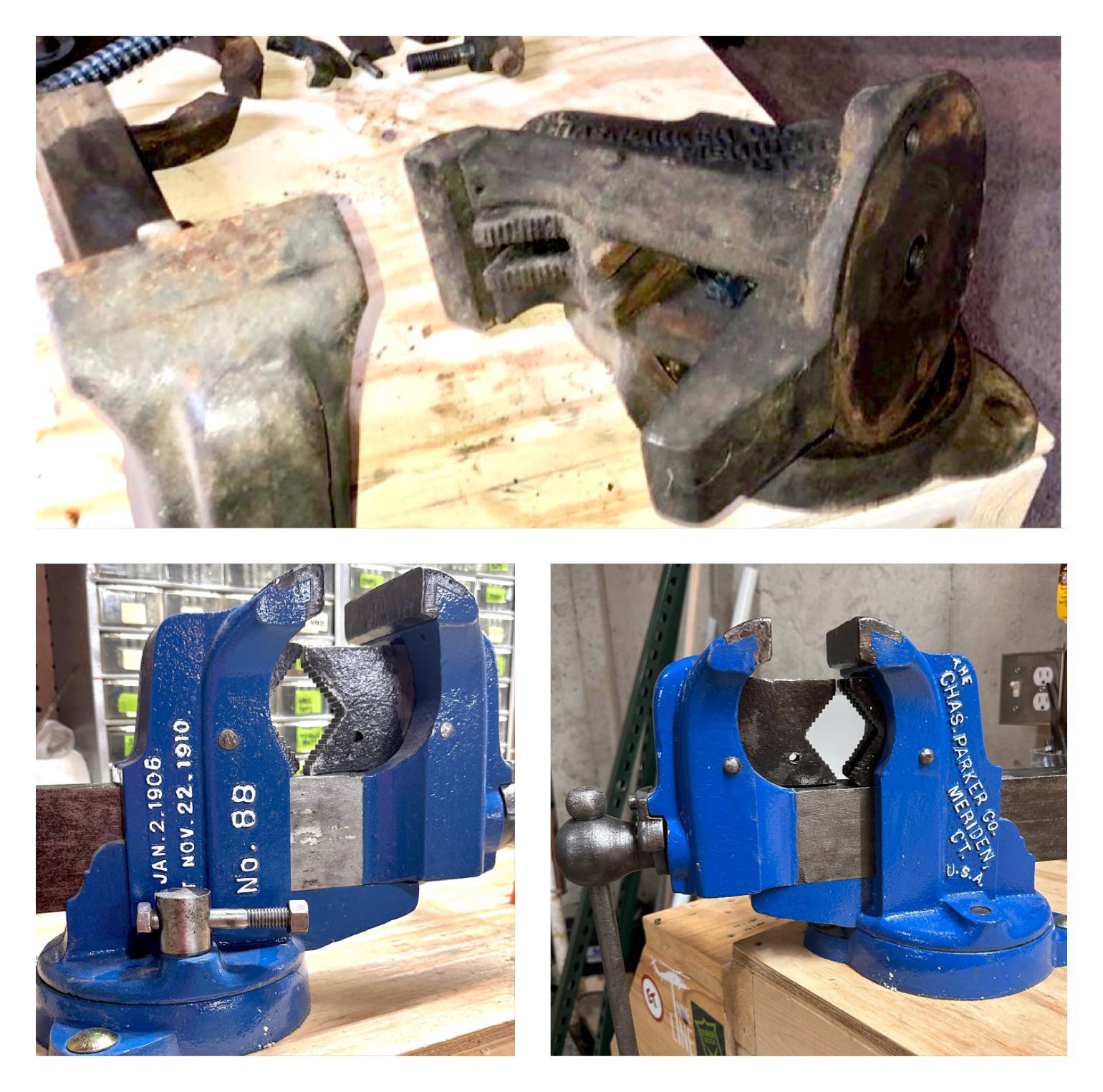 Great Grandfather’s Vise Restored | Scrolller