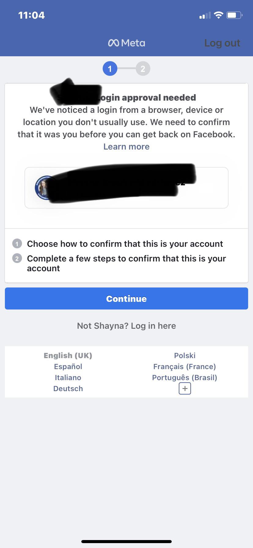 Verify identity stuck in loop - see captions | Scrolller