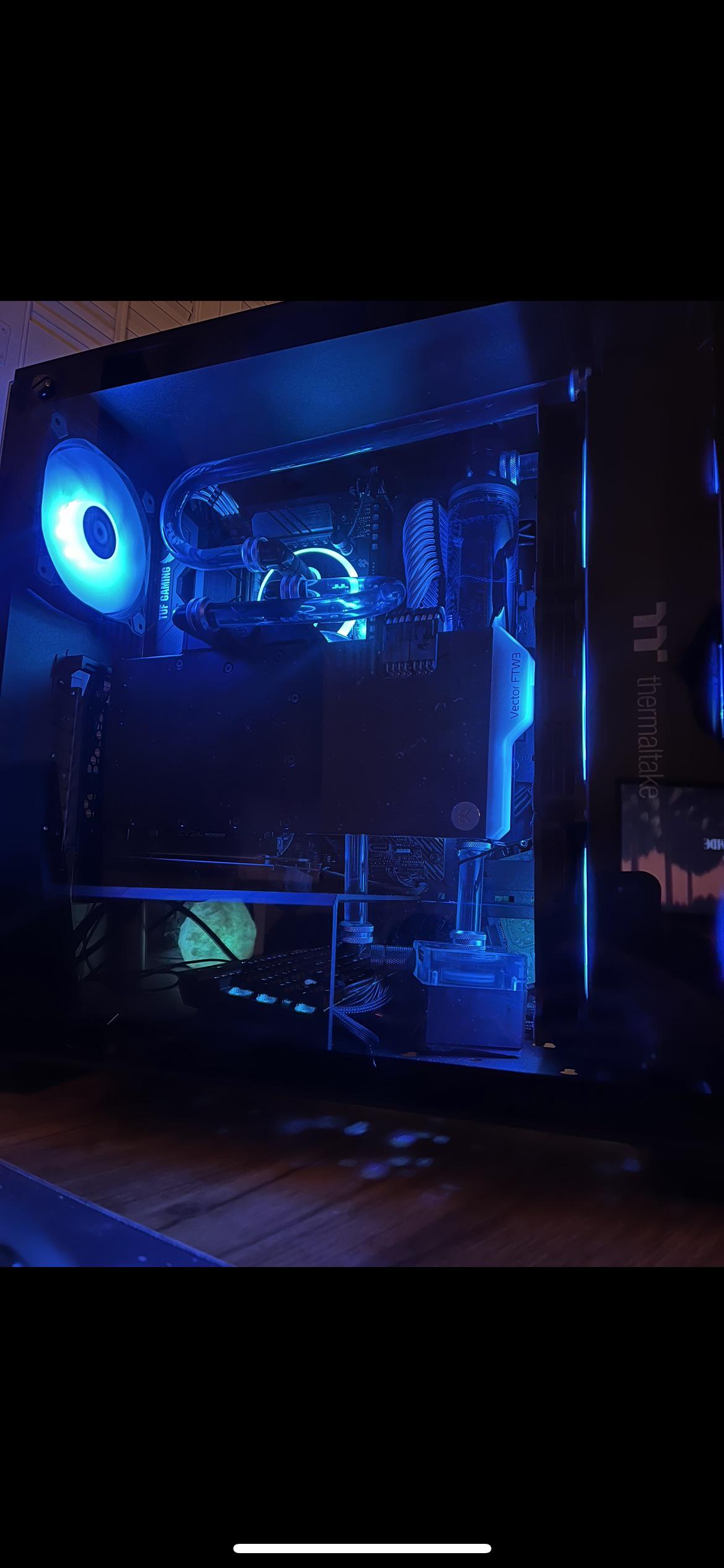 Switched from vertical mount to horizontal. Really cleaned things up, changed pump and res and ...