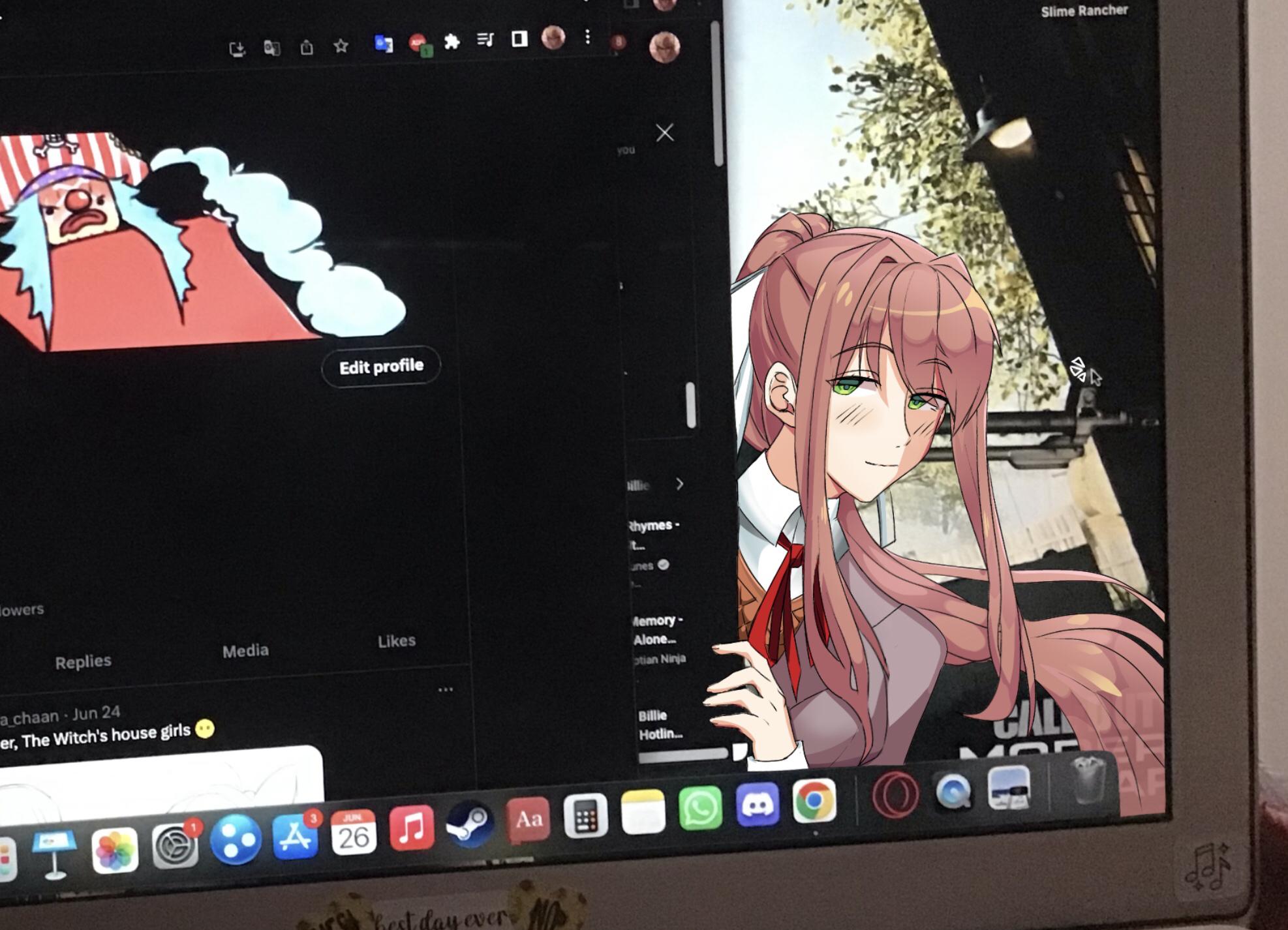 Guys help, Monika invaded my desktop D: | Scrolller