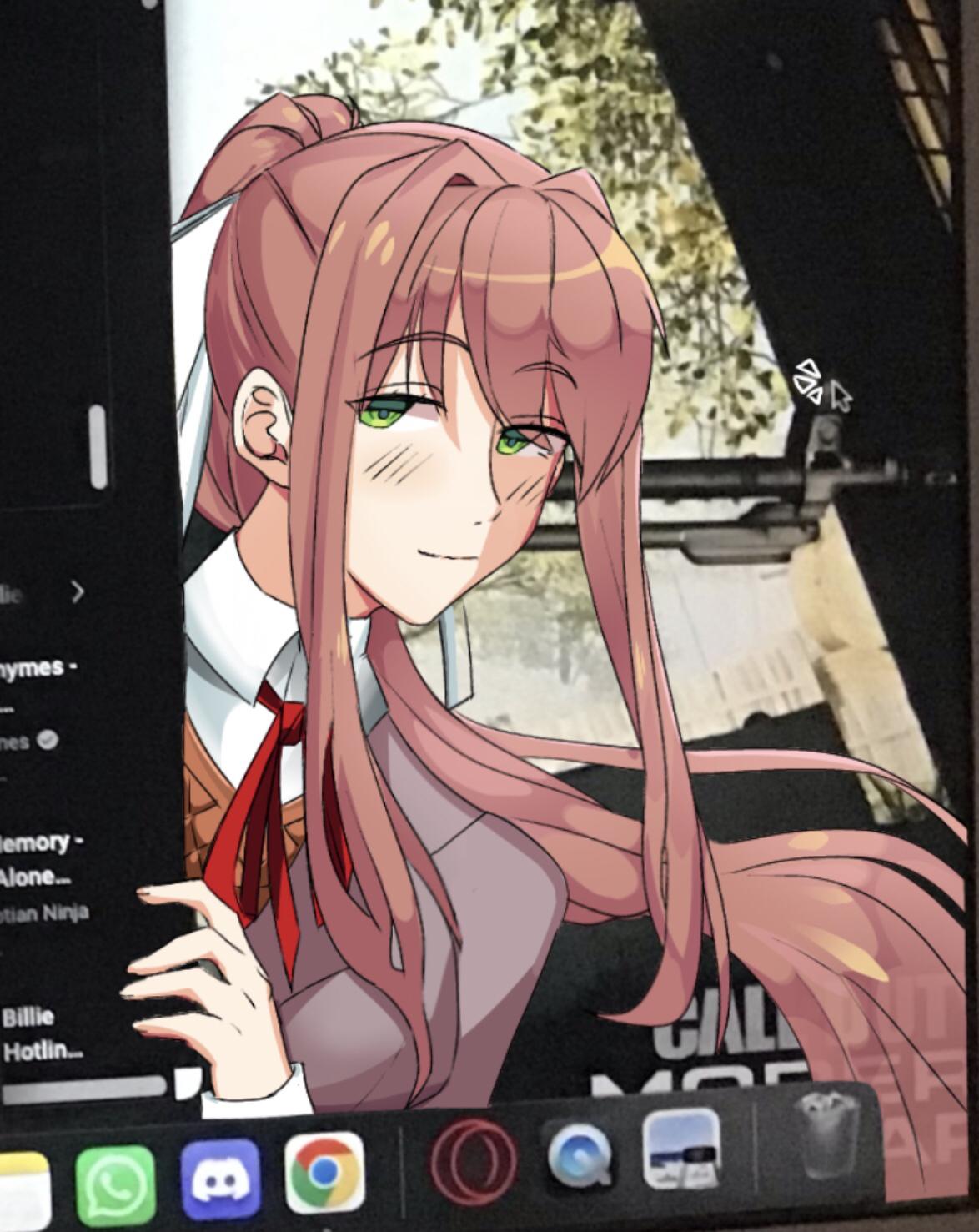 Guys help, Monika invaded my desktop D: | Scrolller