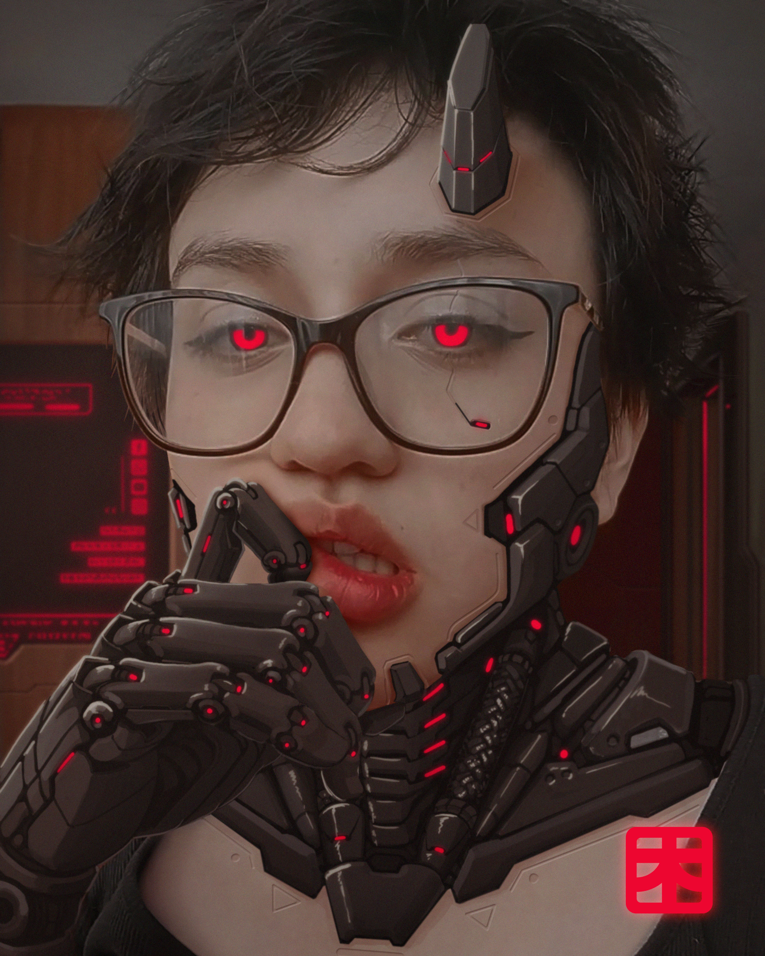 [OC] Hey everybody! I'm an Ecuadorian artist passionate about cyborgs, borgs and robots, wanted ...