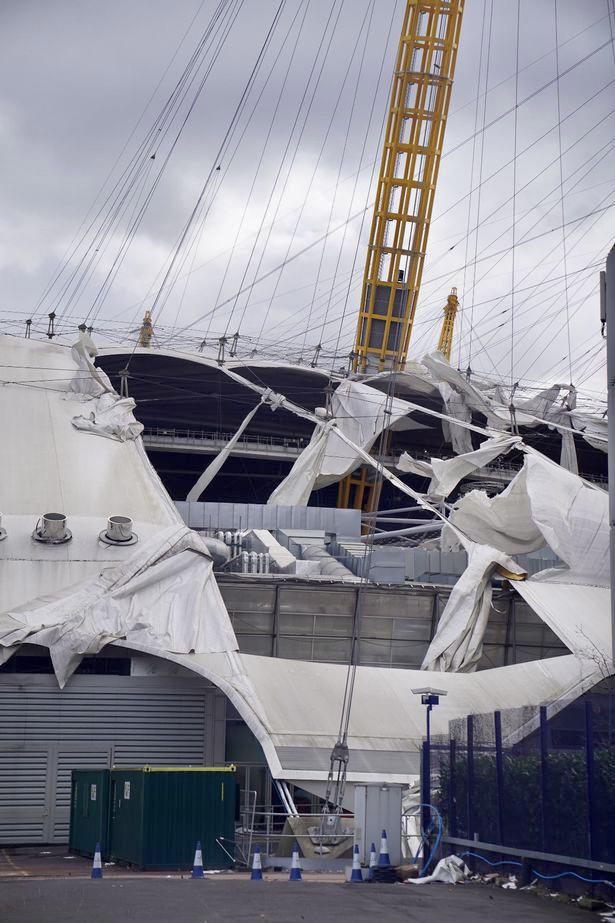 O2 (Millennium Dome) Roof Repair | Scrolller