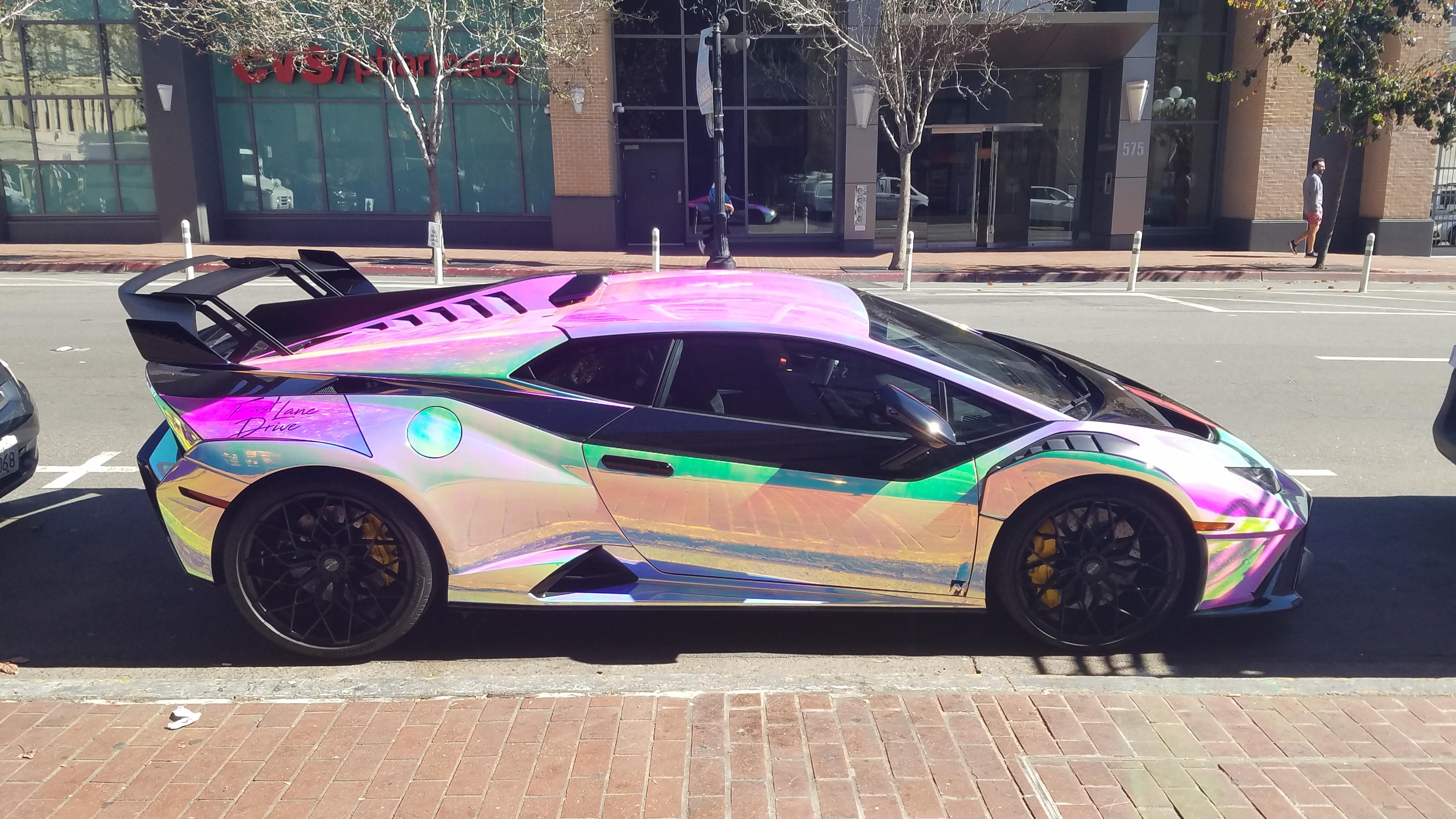 Couldn't miss this street parked [Lamborghini Huracan STO] | Scrolller