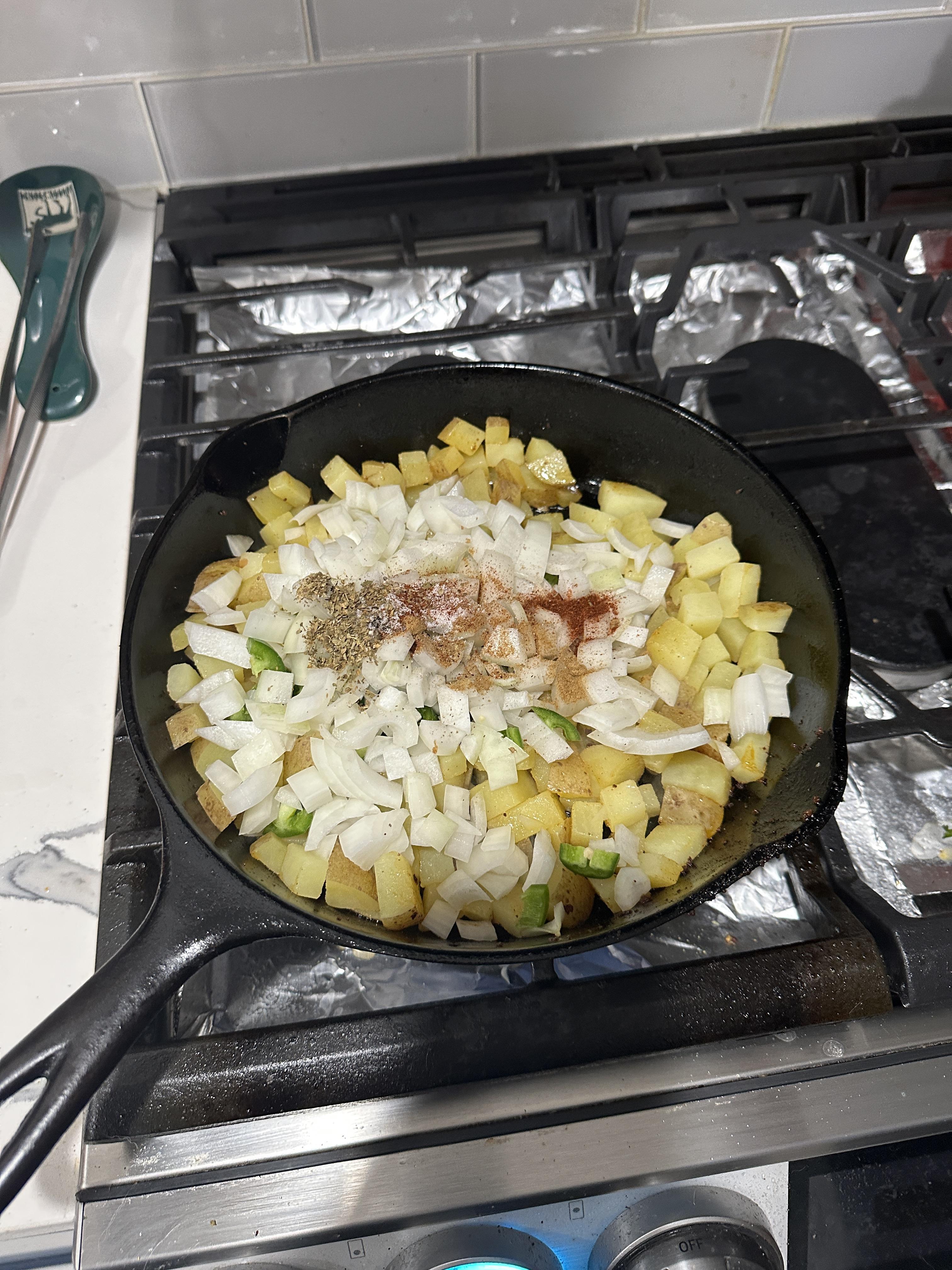 [homemade] chorizo and potato tacos on white corn | Scrolller