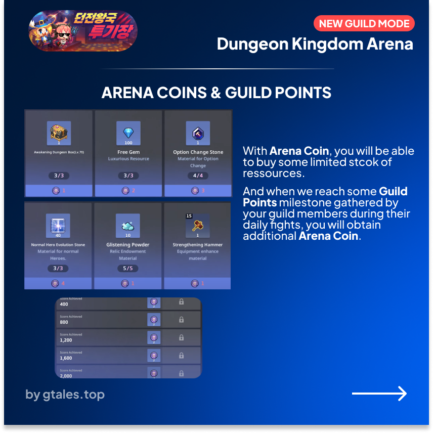 Details on new guild event Dungeon Kingdom Arena | Scrolller
