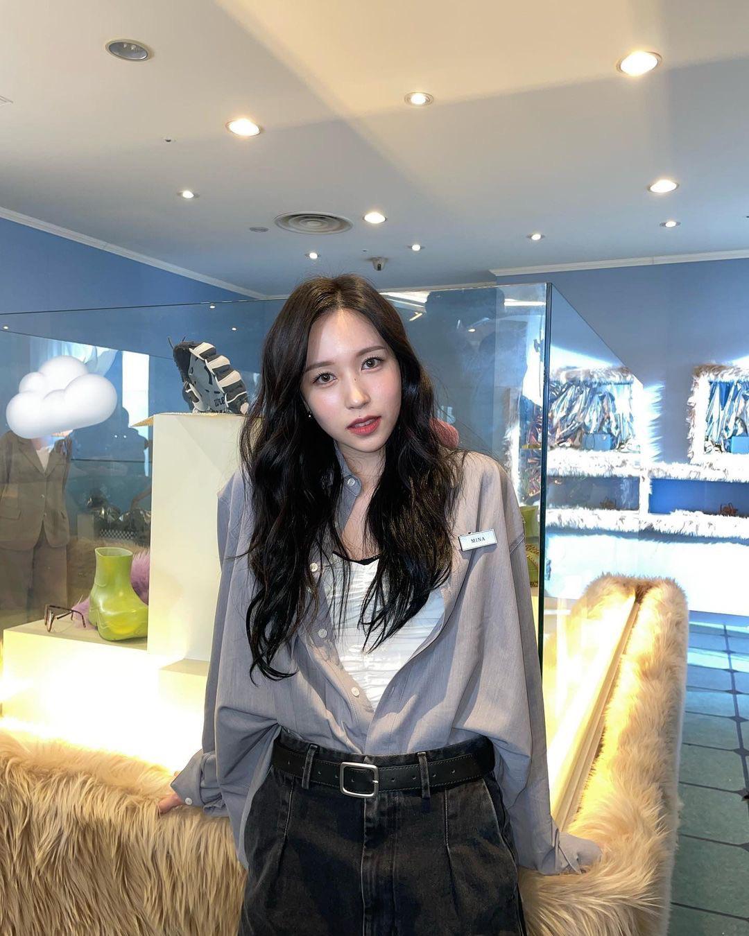 230616 Mina Instagram Update - Mina at “Marshmallow” MV Filming Set | Scrolller