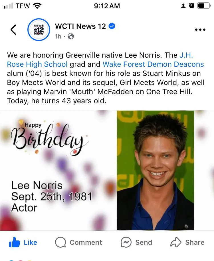 Happy Birthday Lee Norris | Scrolller