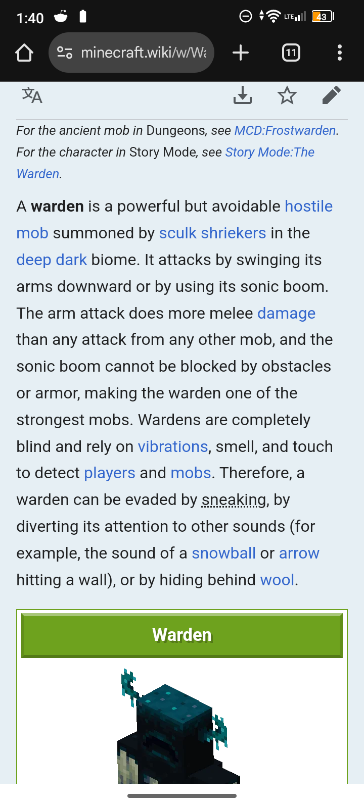 Why do people keep saying that the warden is a boss because it's a hostile mob | Scrolller