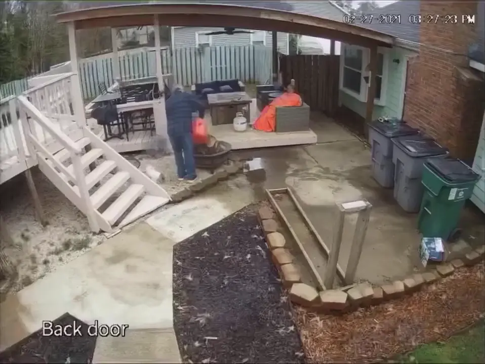 He tried and succeeded to light a bonfire and a piece of his backyard... | Scrolller