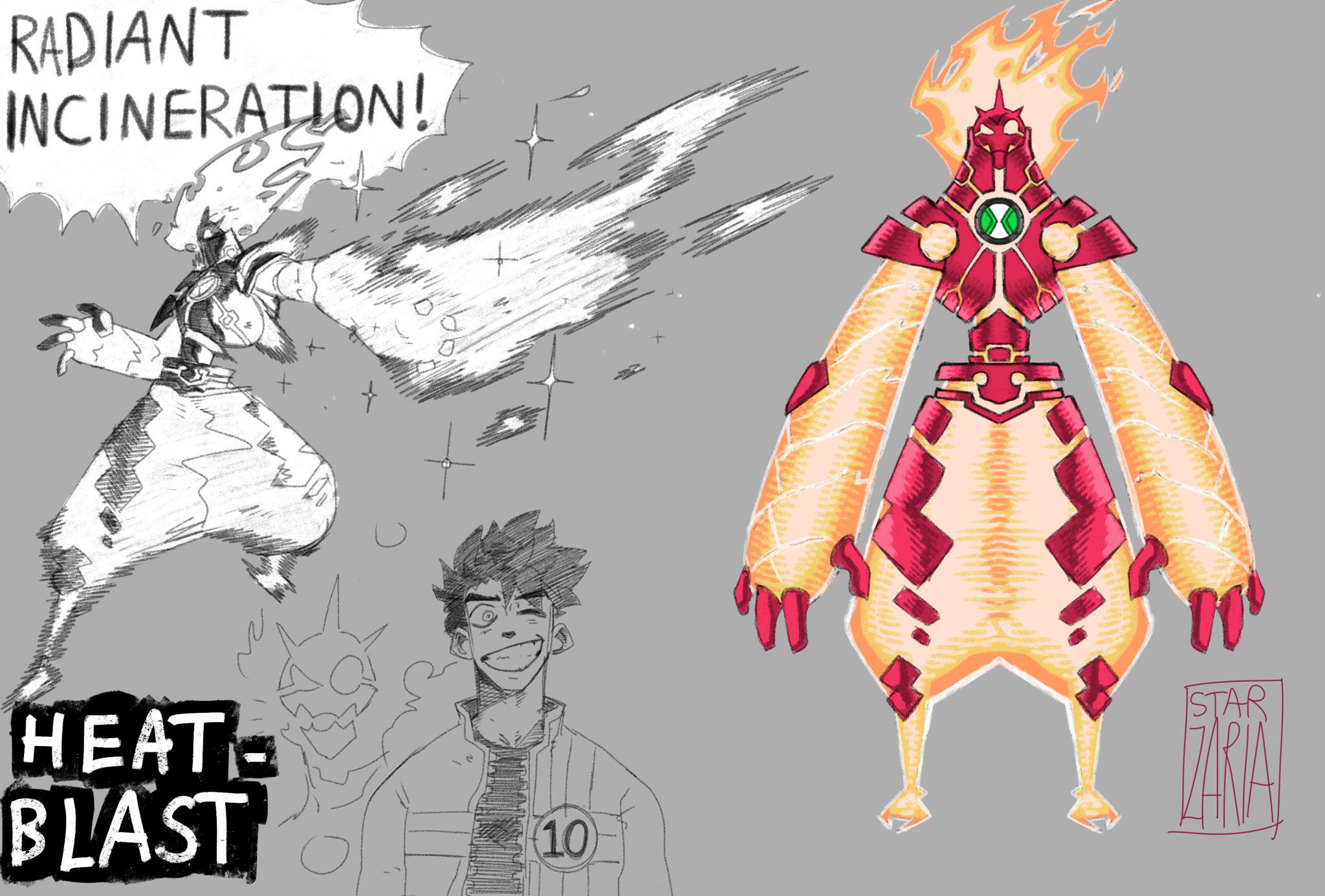 Heatblast redesign by @AzothBruh | Scrolller