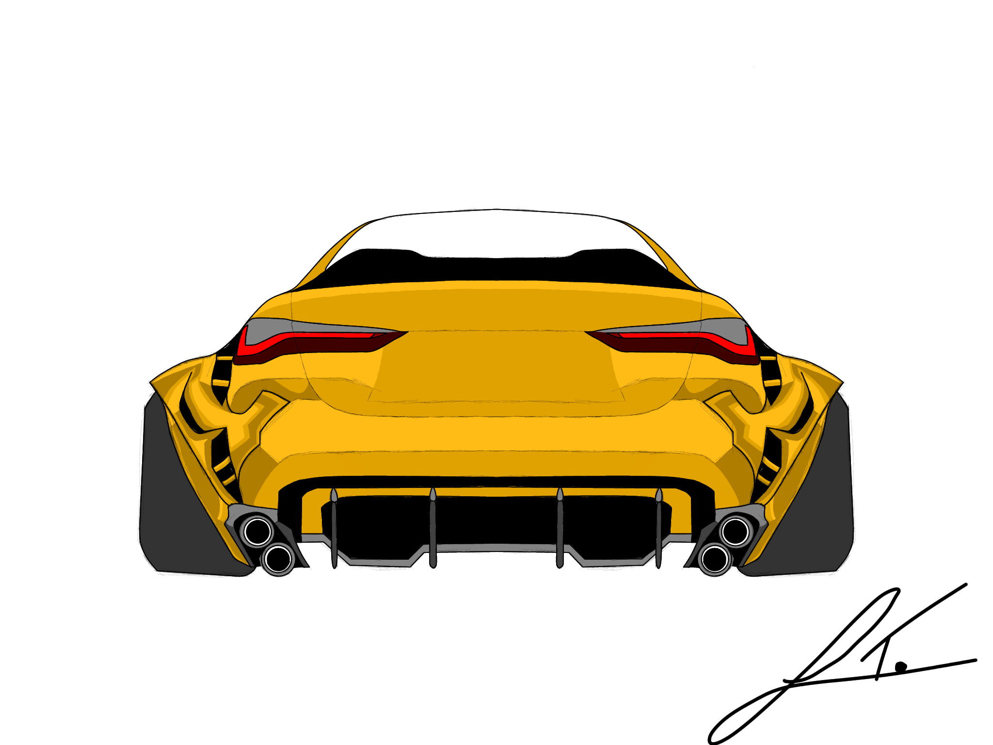 Here is concept of a bmw m4 2023 widebody kit | Scrolller