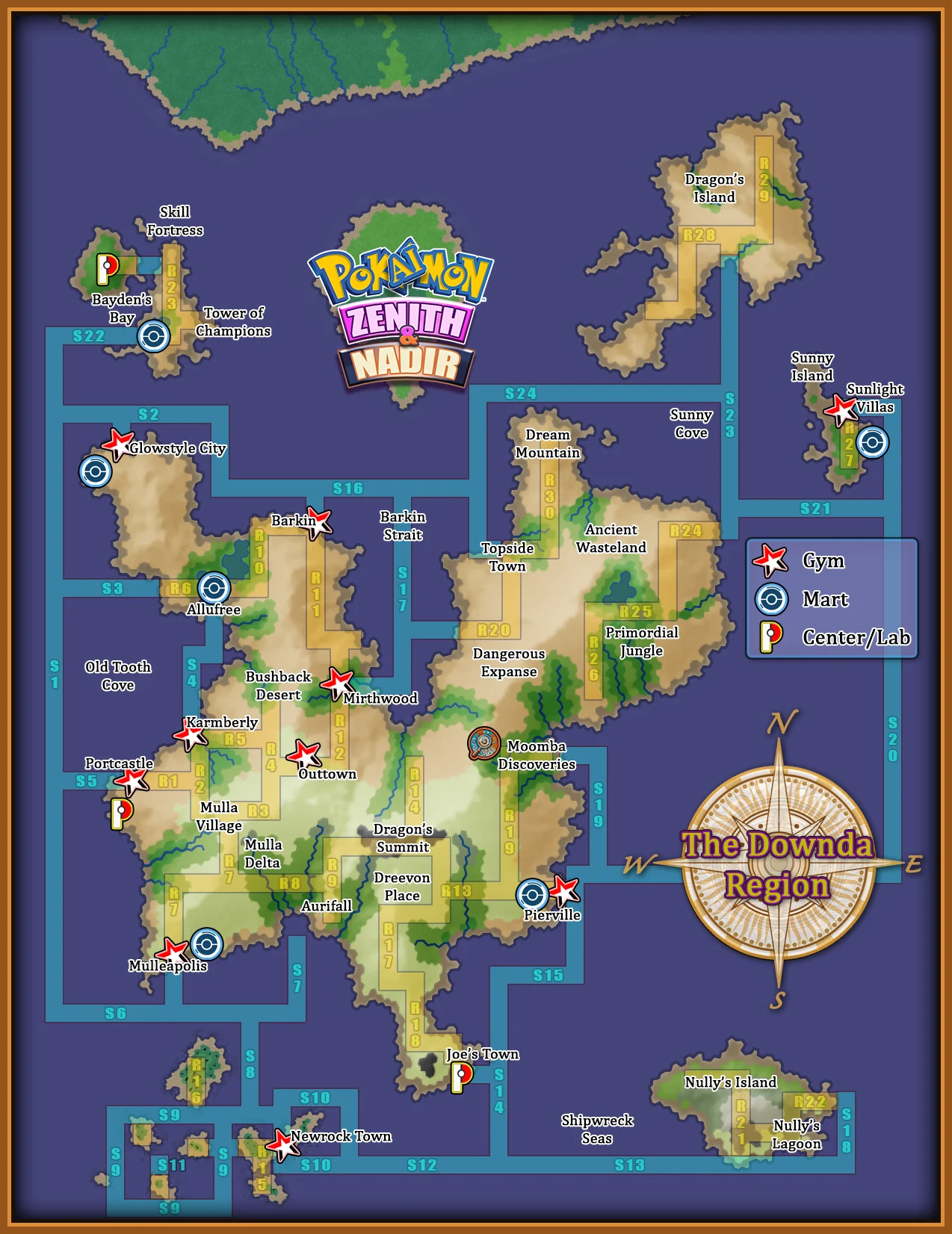 Here's the route-map for the Downda region, my fakemon region themed around Australia. | Scrolller