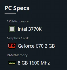 Hey Philip, I think you should update your PC specs on your GameBanana profile. It kind of ...