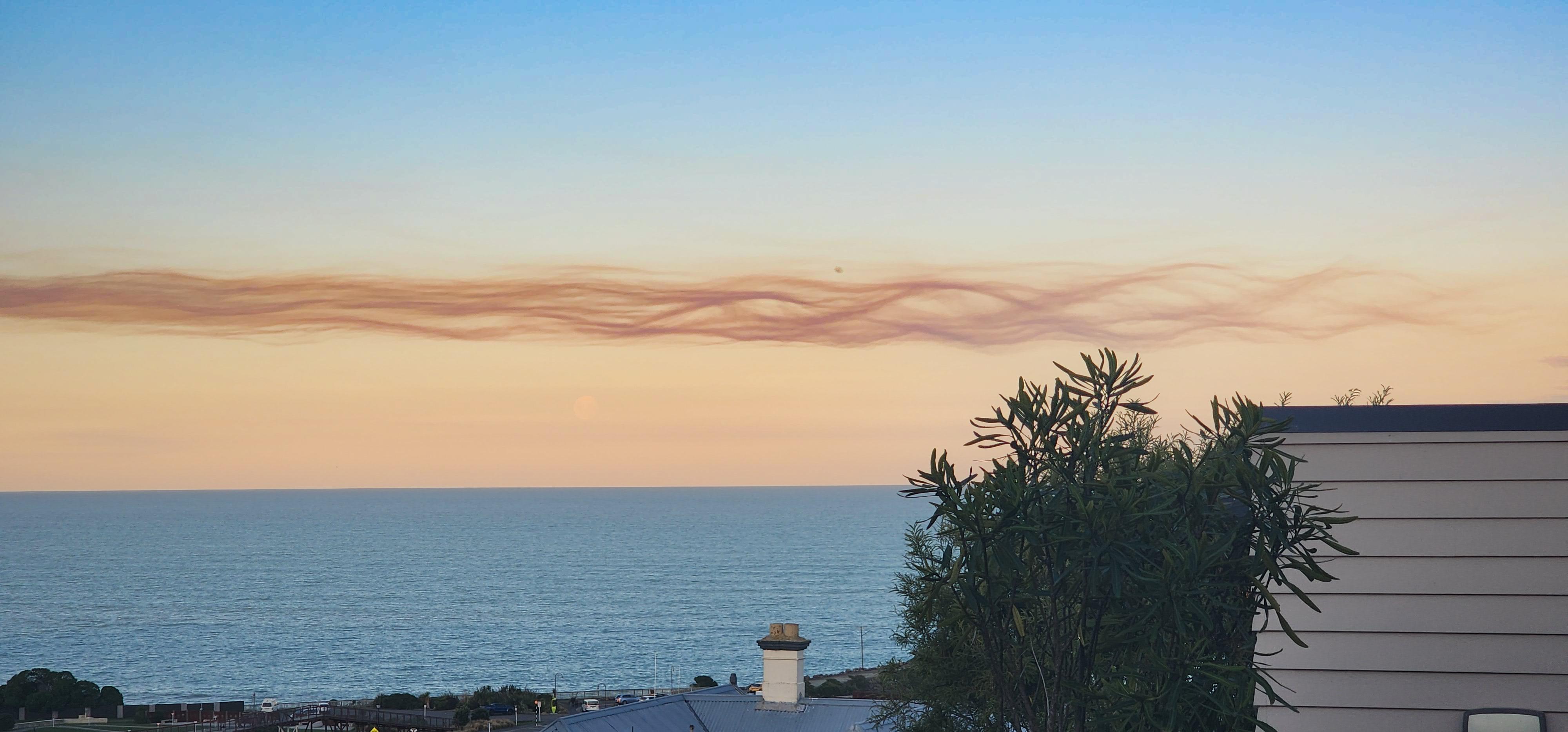 Hey team! Any idea what I'm looking at here? Taken in North Otago New Zealand, looking east ...