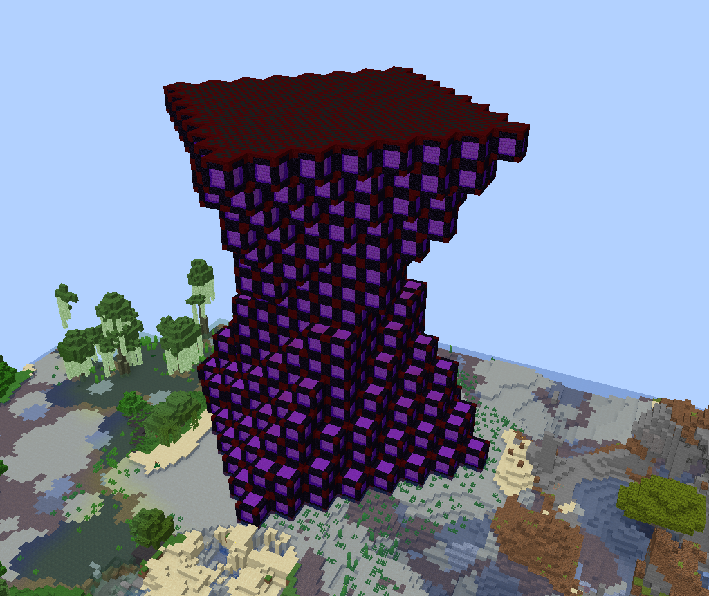 I made a big ol' nether portal in modded Minecraft | Scrolller